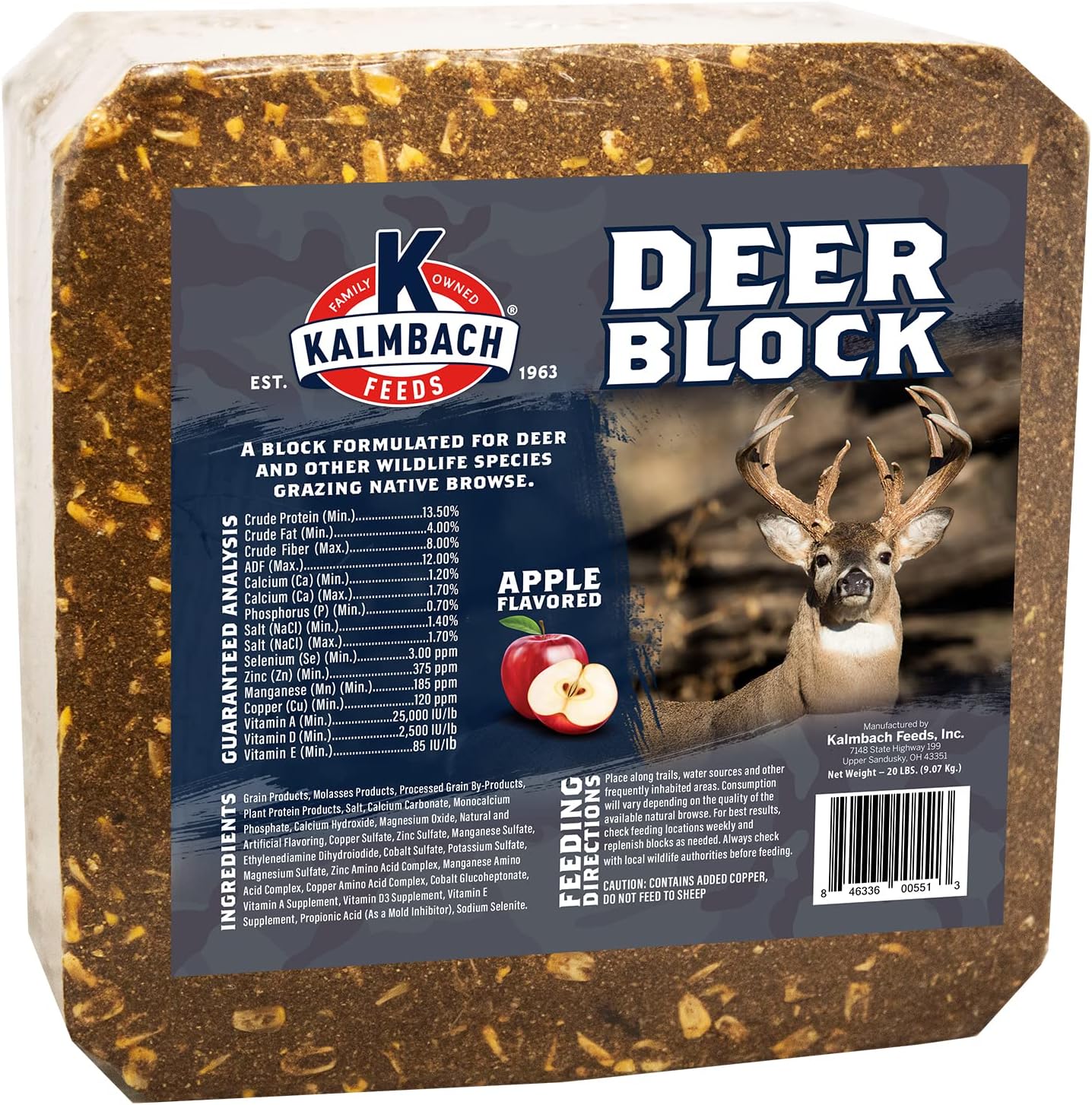 Amazon.com: Antler King Apple Flavored Grainiac Block for Deer | 20 lb ...