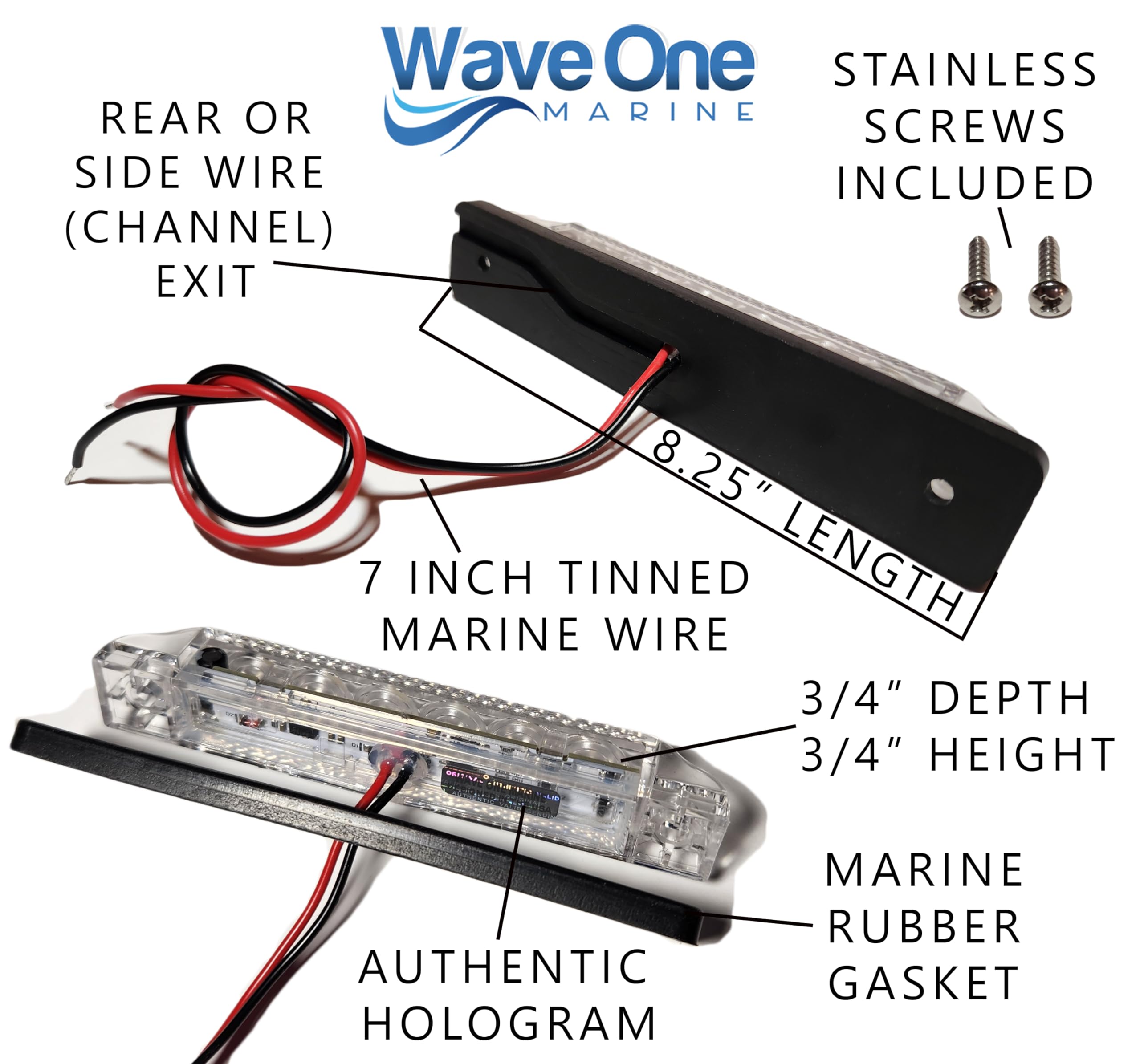Snapklik.com : 8" LED RGBW Surface Mount Courtesy Internal Driver Mount ...