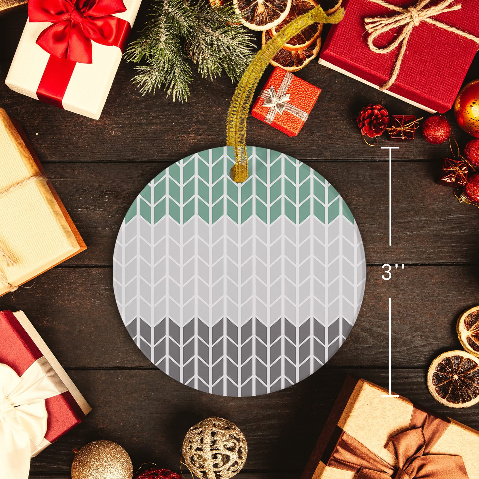 Chevron Christmas Tree Themes Sequin Christmas Tree Skirt Silver,