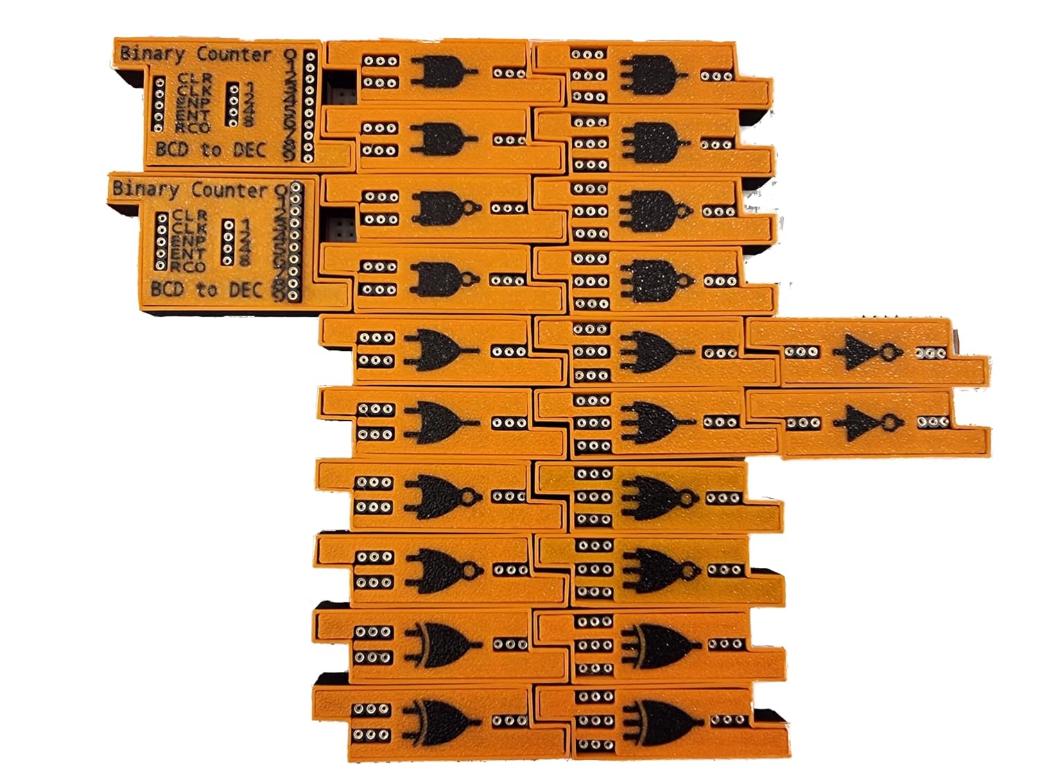 Logic Gate, a full set of illuminated logic gates and two Binary ...