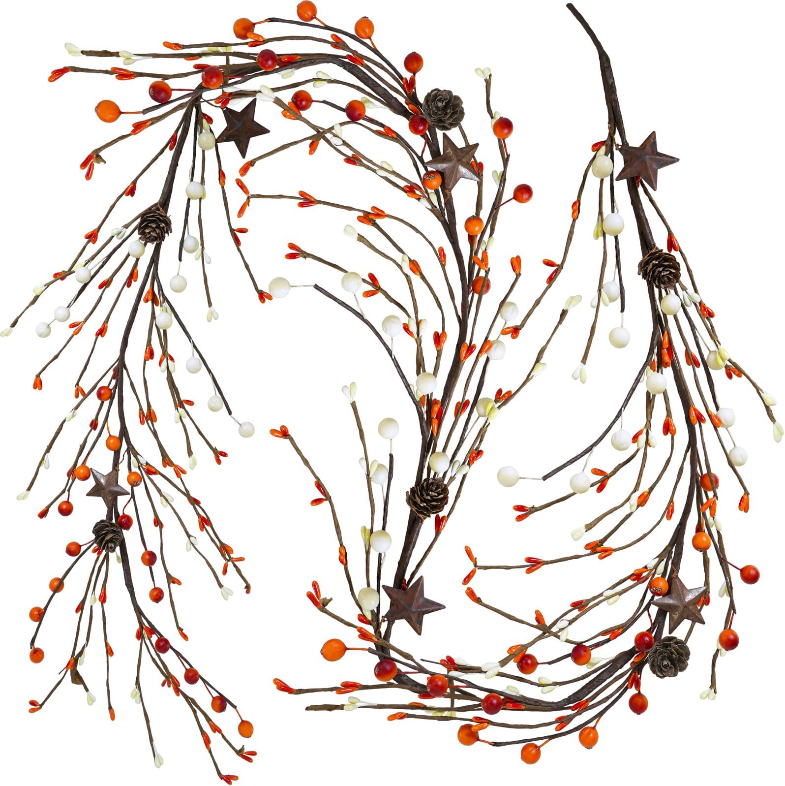Amazon.com: Wispy Pip Wrap Garland Ivory Berries Country Primitive ...