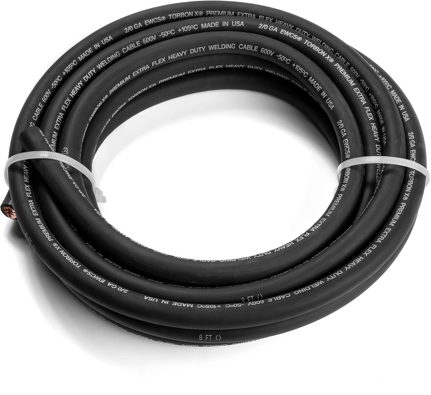 2 0 Gauge Torbon X 100 Feet Black 100 Copper Premium Industrial 2 0 Gauge Torbon X 100 Feet Black 100 Copper Premium Industrial