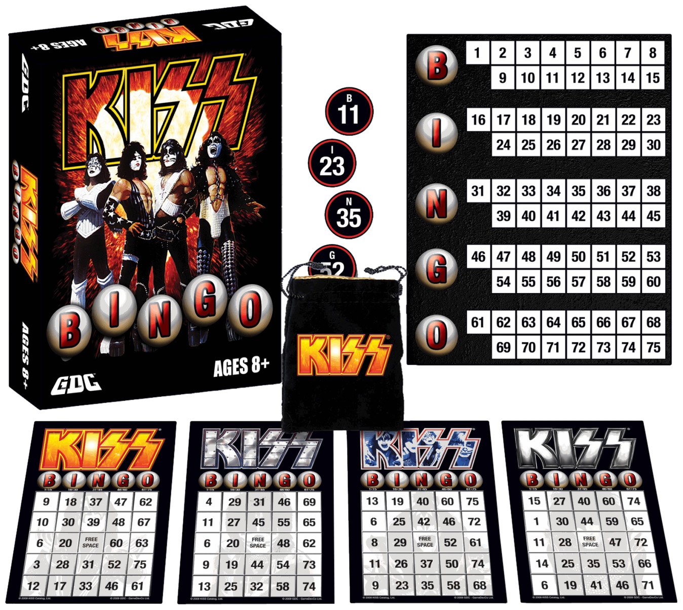 Amazon.com: GDC - GameDevCo KISS Bingo : Toys & Games