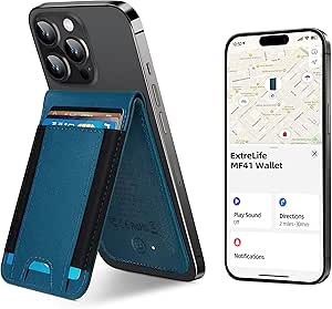 Amazon.com: ExtreLife for Magsafe Wallet, Works with Apple Find My, Magnetic Wallet for iPhone ...