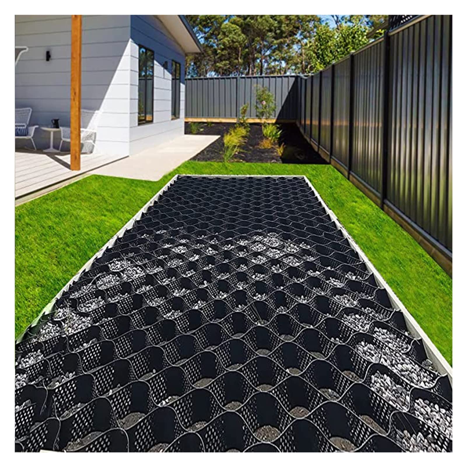 Buy Garden Gravel Grids, 2 Inch Tall HDPE Ground Stabilization Grid ...
