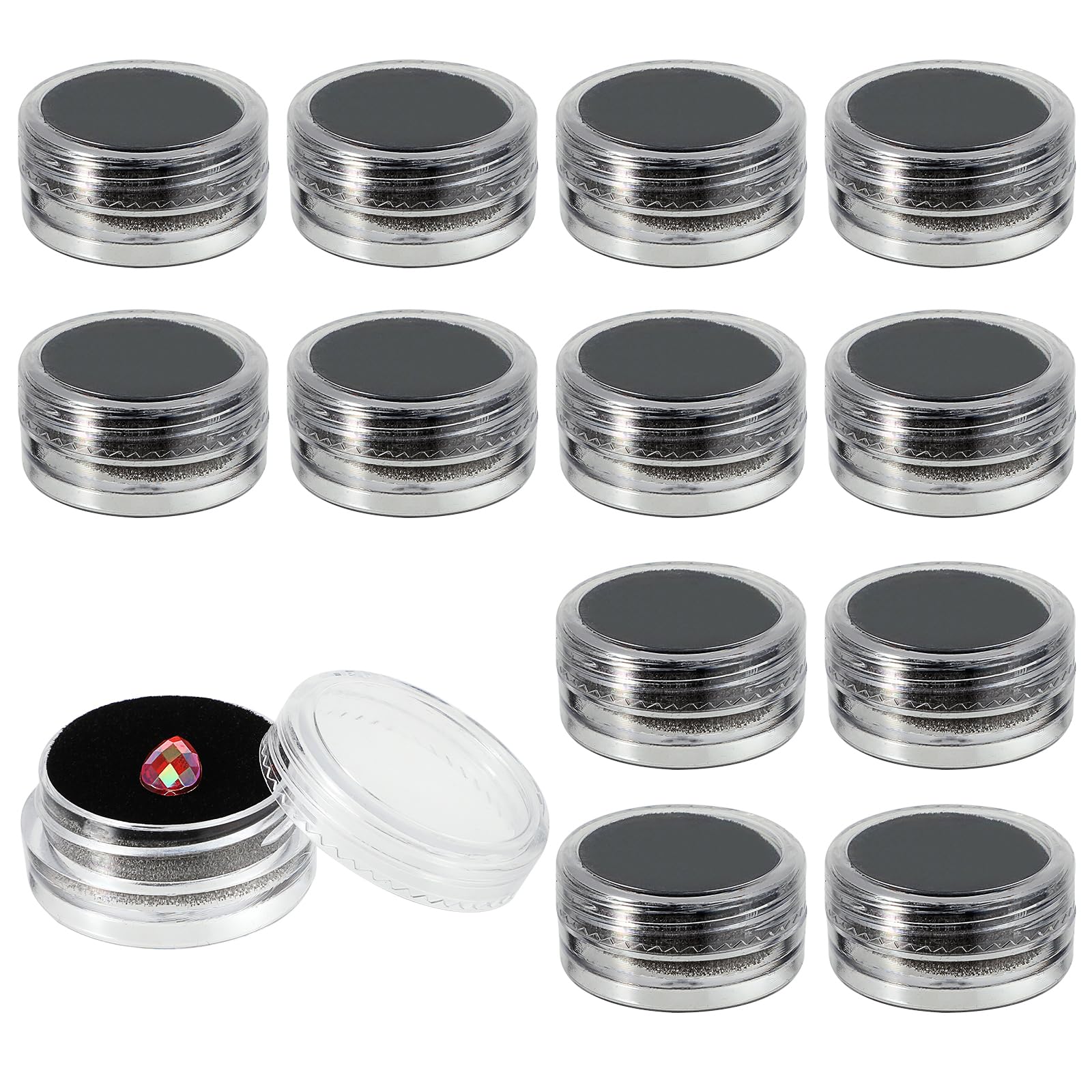 Amazon.com: Giantree 12 Pcs Small Loose Diamond Gemstone Display Box ...