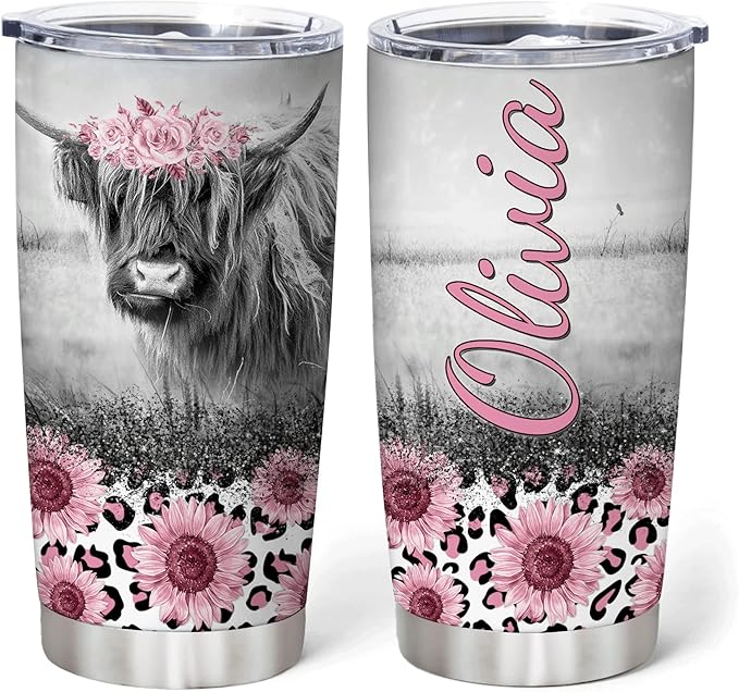 Amazon.com | Hyturtle Personalized Gifts For Cow Lover - Birthday ...