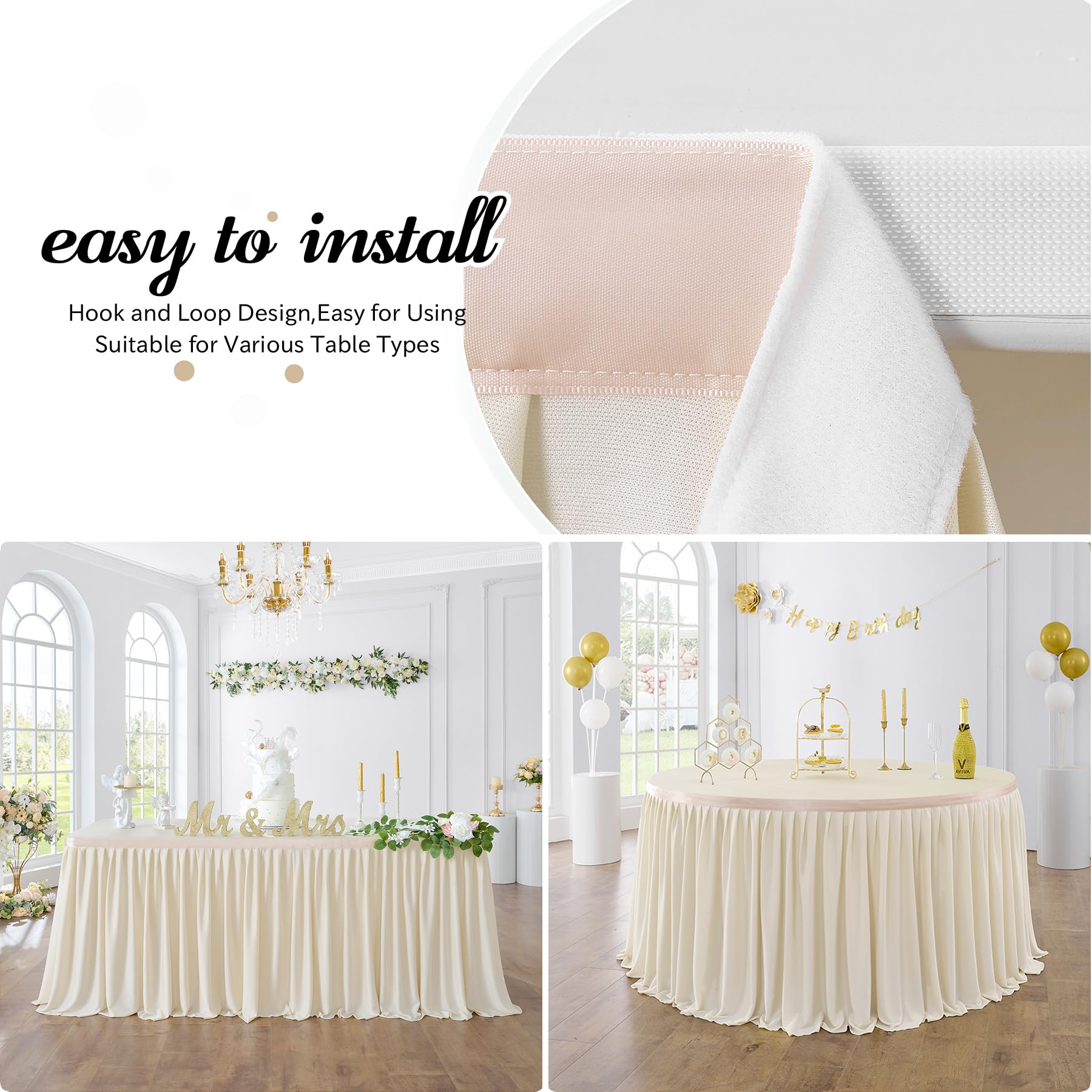 Satin Ruffle Table Cover