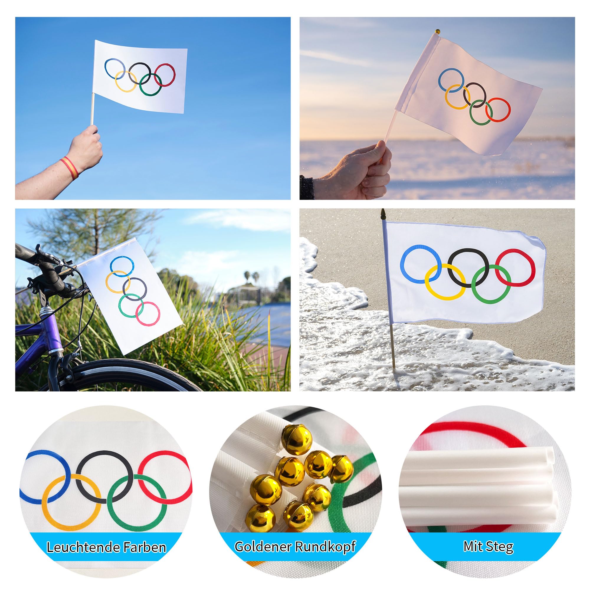 Snapklik.com : Olympic Rings Game Decorations Set, 5x3 Ft Olympic Flag ...