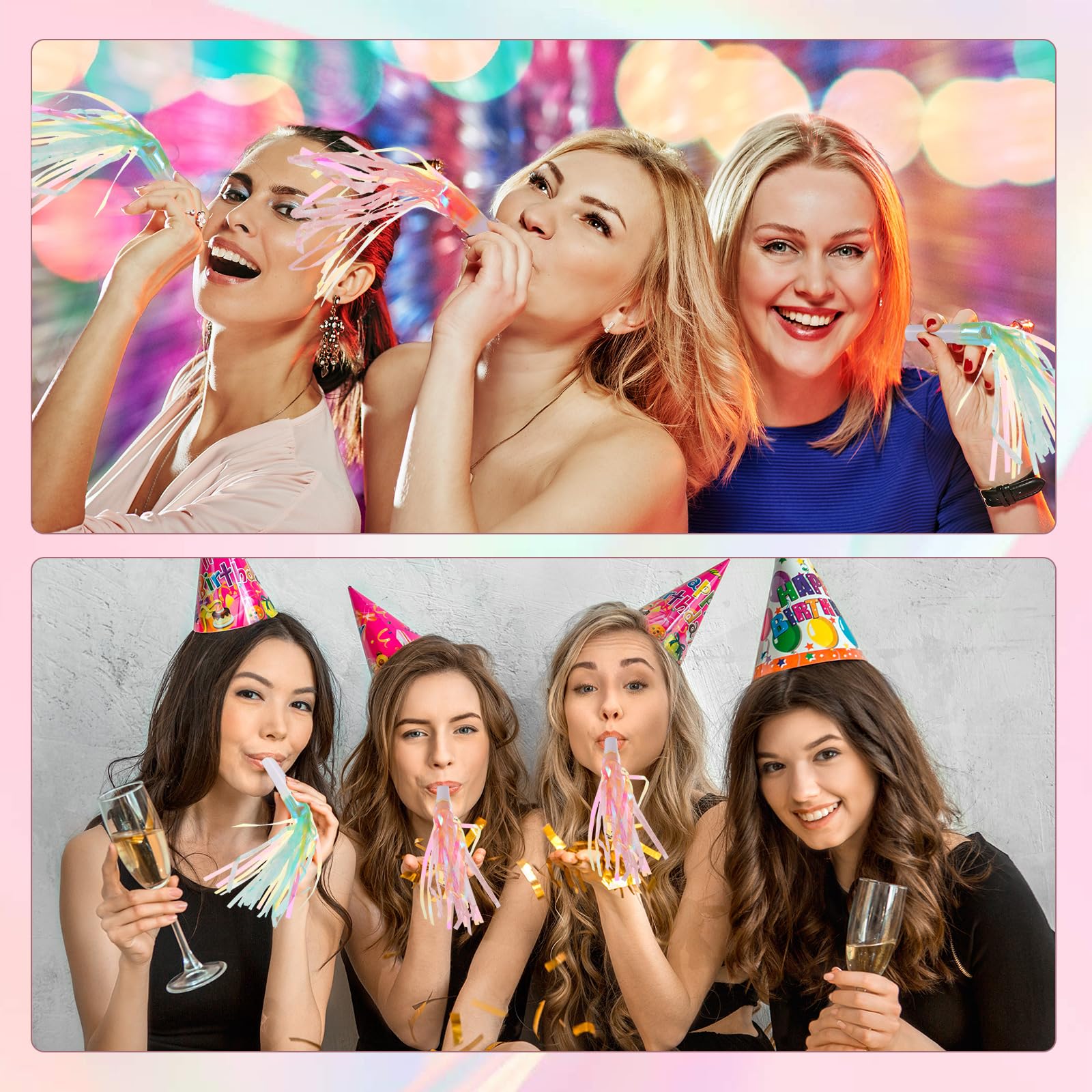 Snapklik.com : Motionchic 24 Pcs Party Blowers Pink Mermaid Party Noise ...
