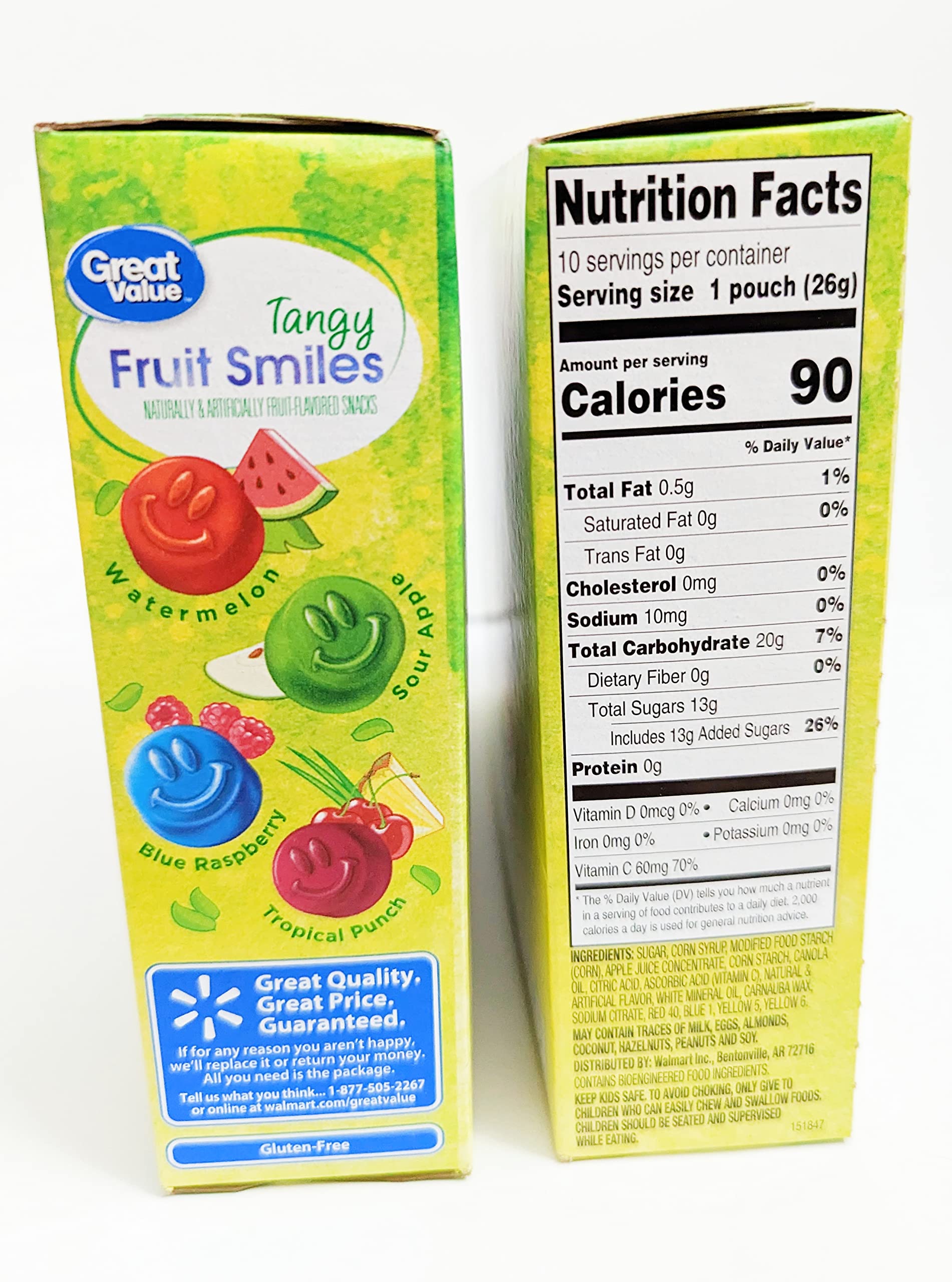 Original Fruit Smiles Nutritional Information Welch's Real Fruit
