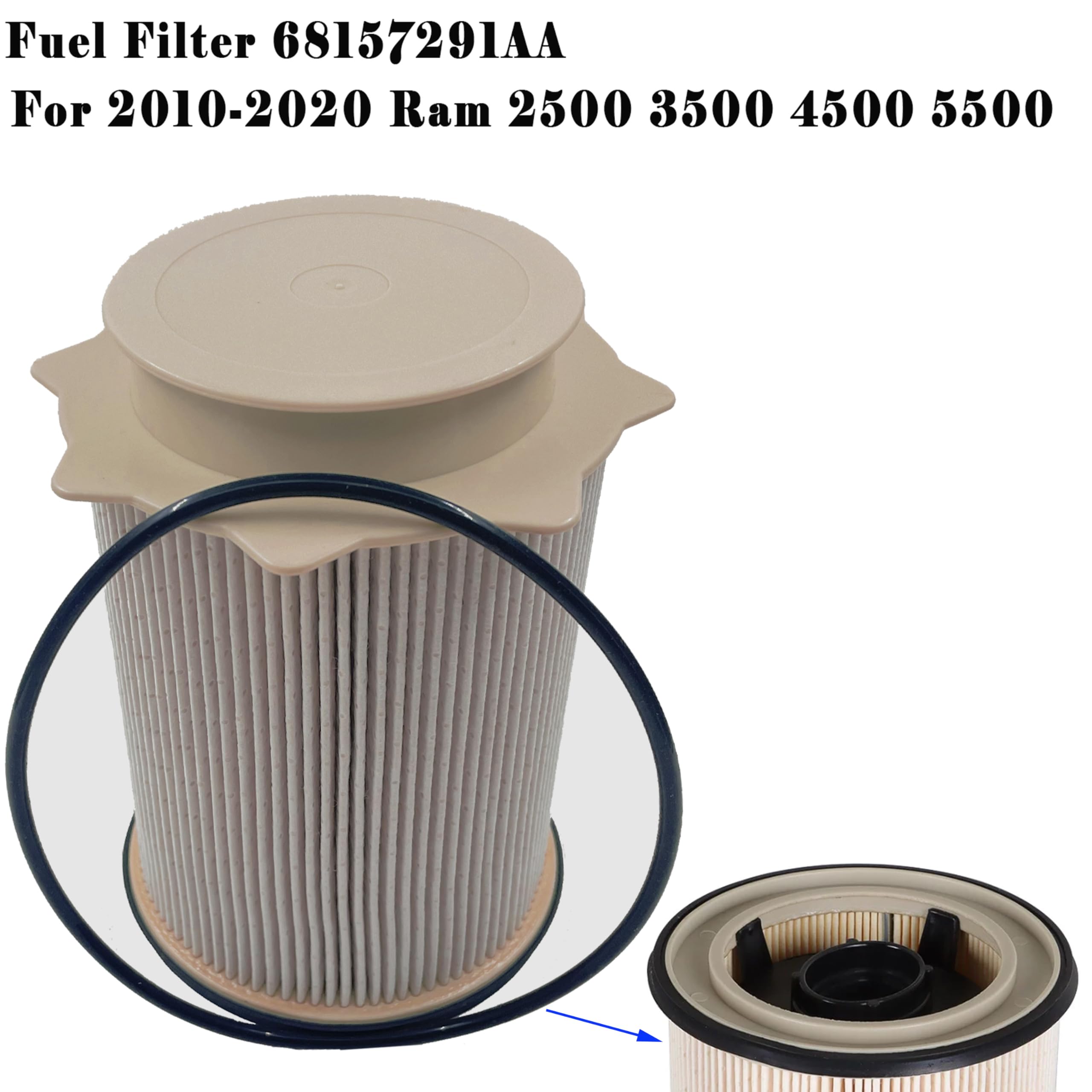 Snapklik.com : Ram Cummins Diesel Fuel Filter - 67L 2010-2020 Ram 2500 ...