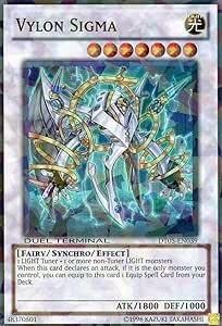 Amazon.com: Yu-Gi-Oh! - Vylon Sigma (DT05-EN039) - Duel Terminal 5-1st Edition - Super Rare ...