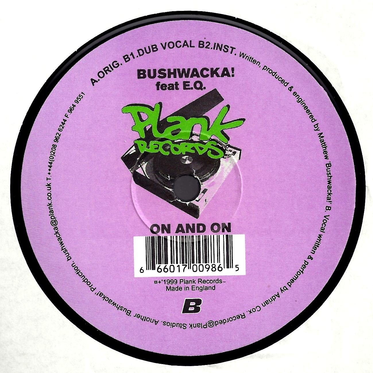 On and on: Bushwacka Ft Eq: Amazon.in: Music}