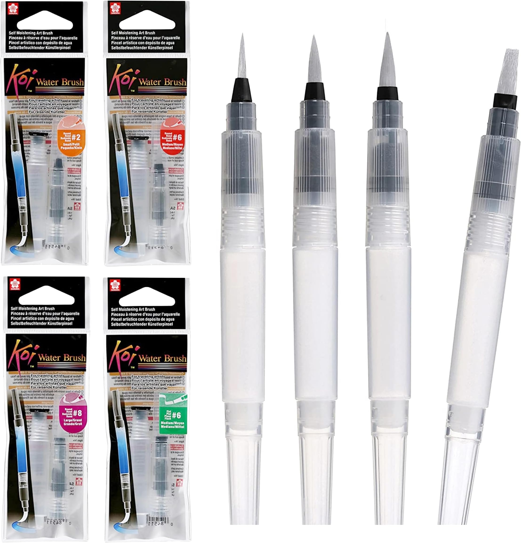 Amazon.com: Sakura Koi Water Brush - Brush for Watercolor - 4 ml Tank ...