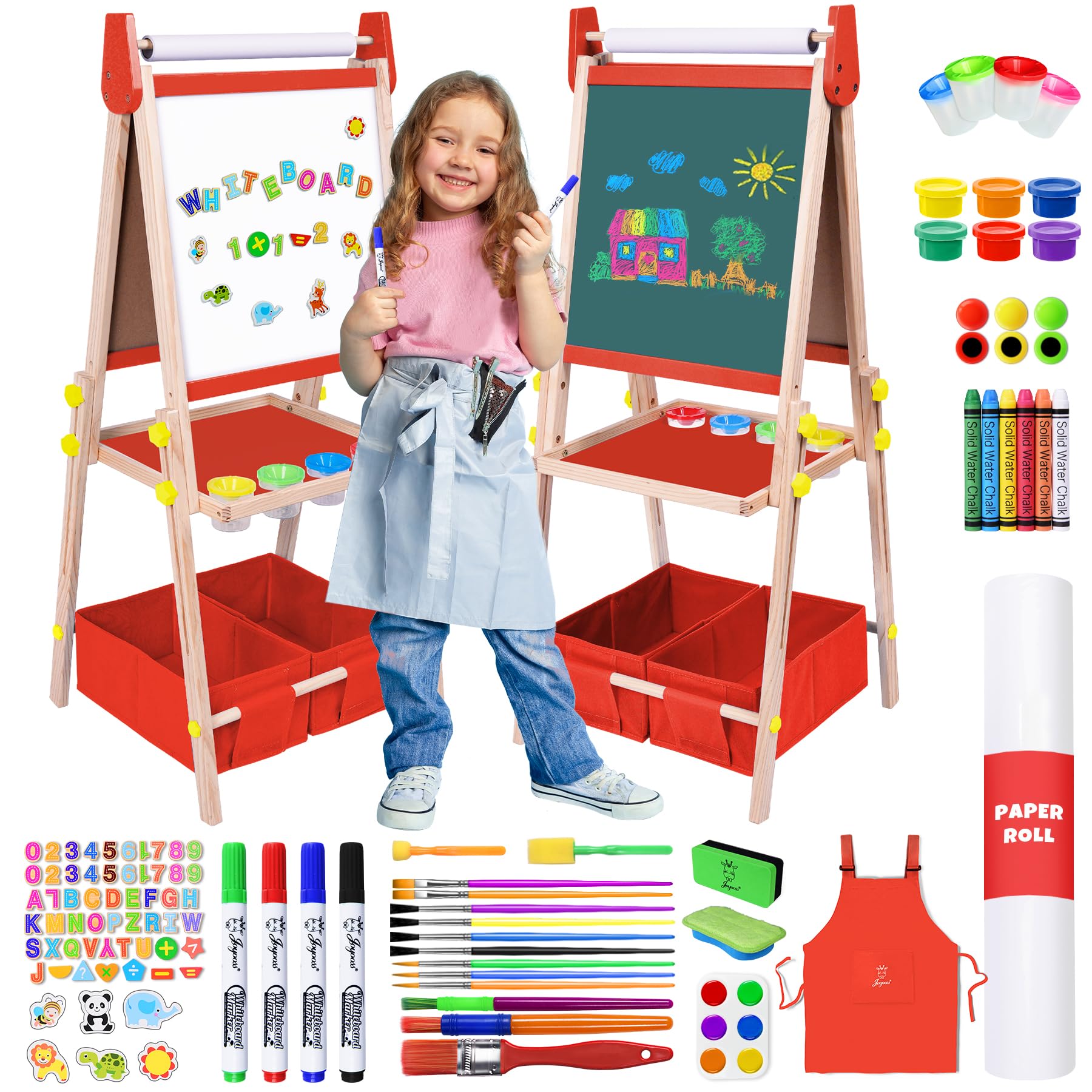 Amazon.com: Joyooss Art Easel for Kids Easel for Toddlers, Adjustable ...