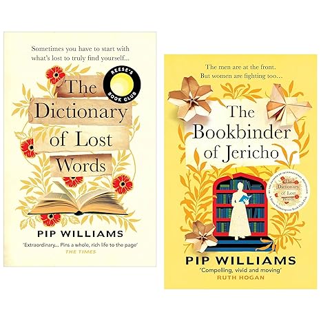 Pip Williams 2 Books Collection Set (The Dictionary of Lost Words & The Bookbinder of Jericho ...