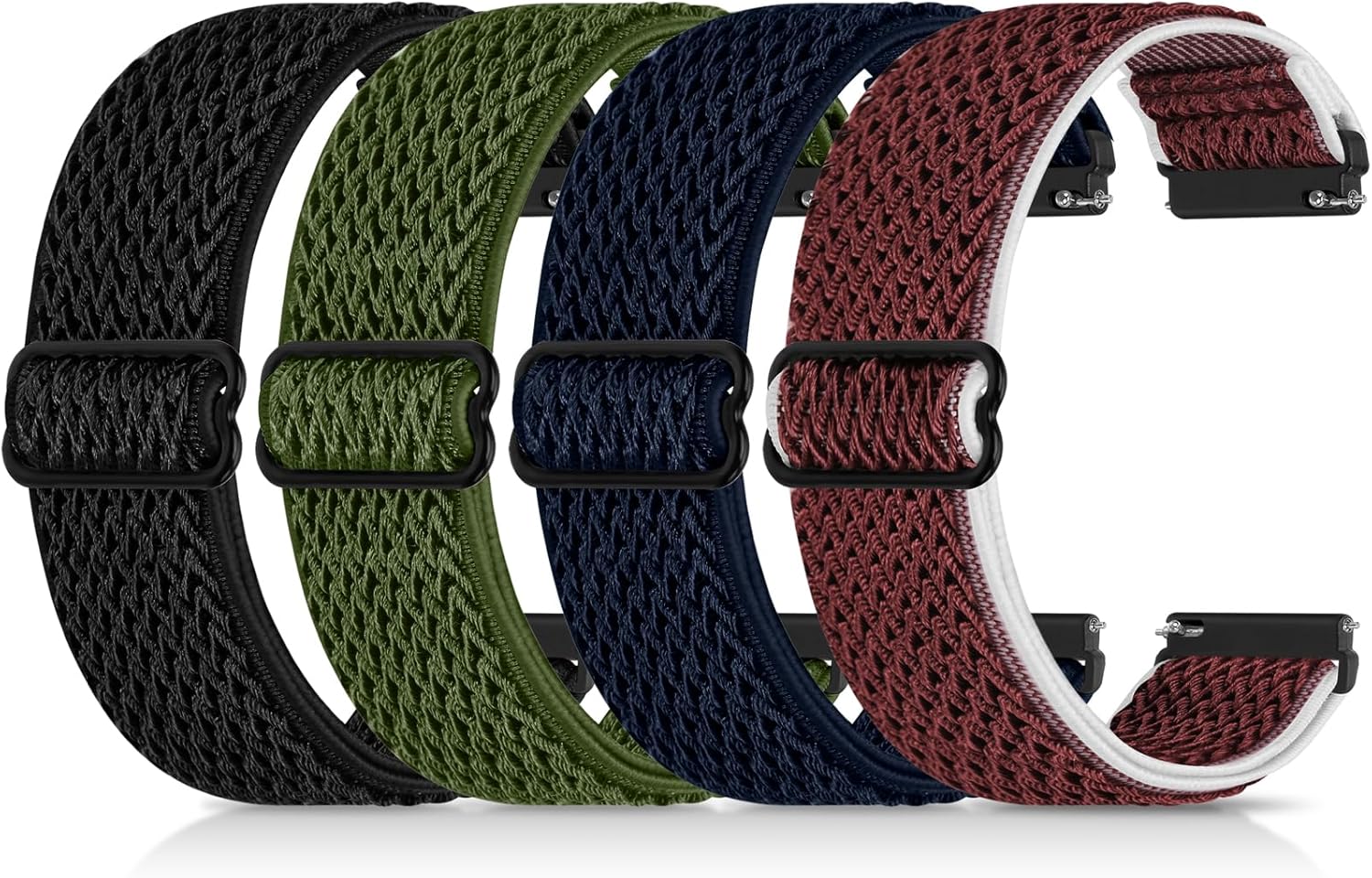 Amazon.com: Paquete de 4 bandas elásticas de 22 mm compatibles con ...