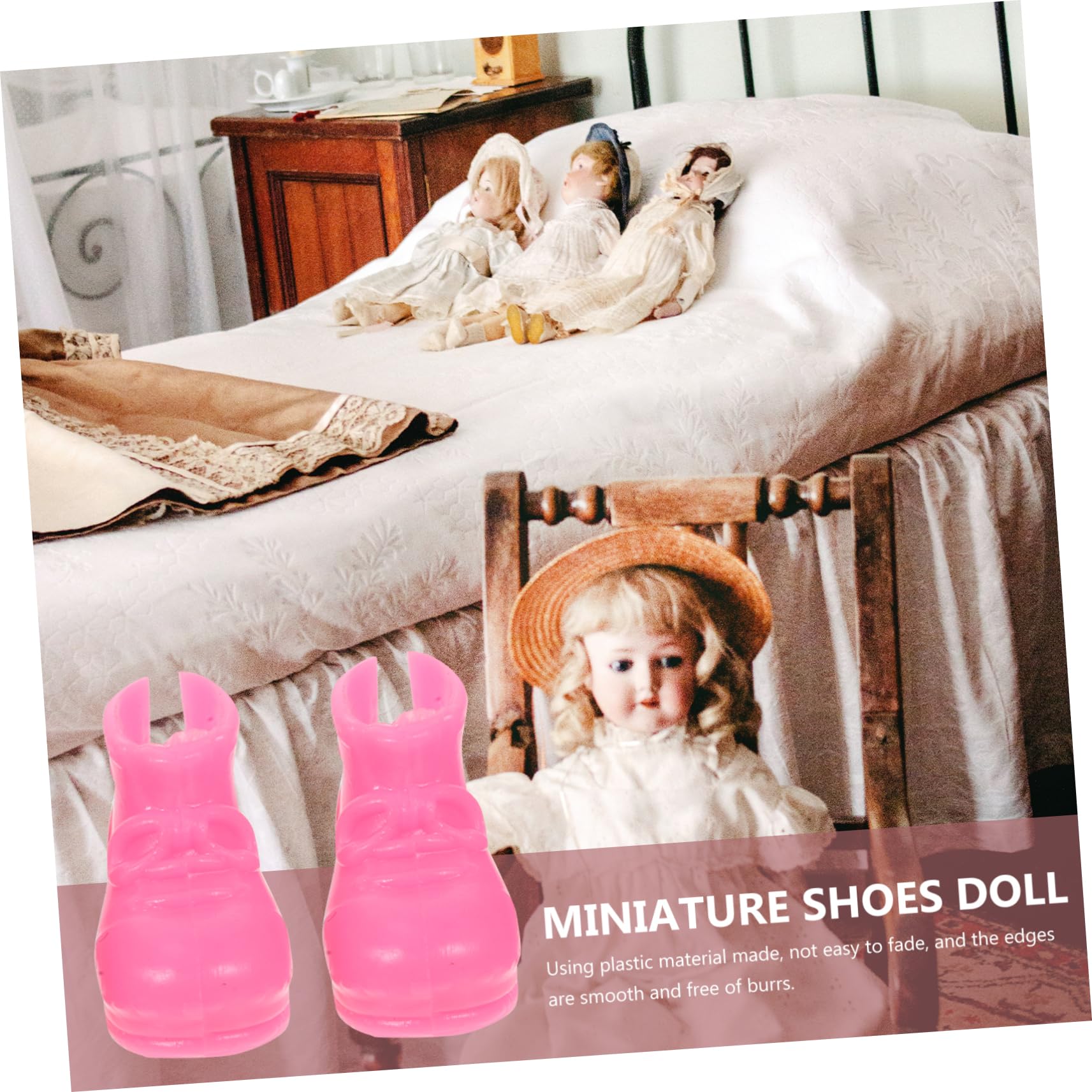 Tiny Tan Vaguelly 1 Pair Doll High Heels Doll Miniature Shoes Integrity ...