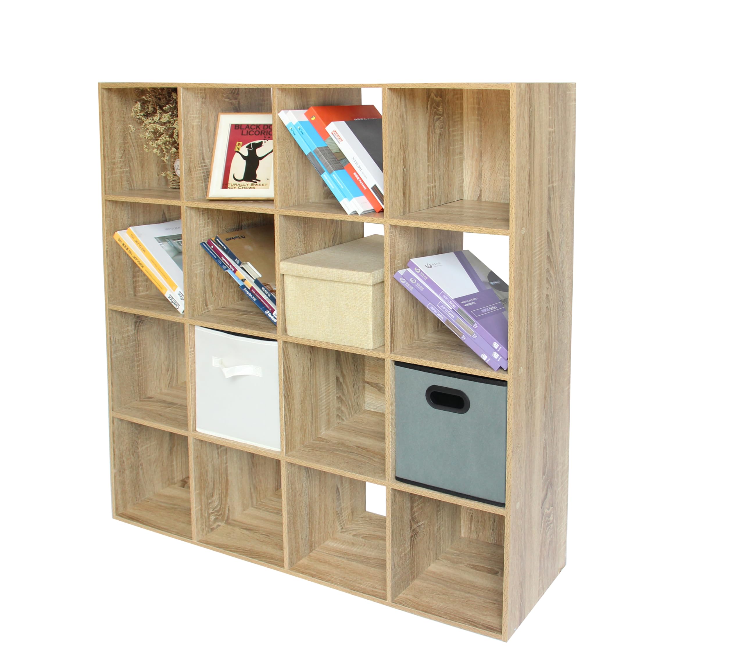 Amazon.com: PACHIRA E-Commerce Wooden Storage Bookshelf 16 Cube, Unit ...