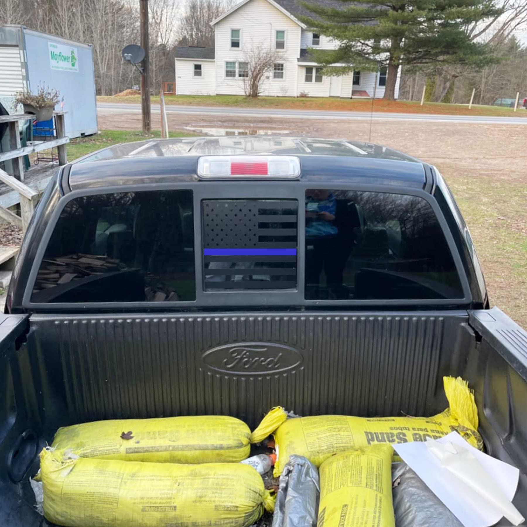 Snapklik.com : Zxiaochun Rear Middle Window American Flag Decal For ...