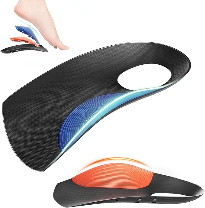 Amazon.com: 3/4 Removable High Arch Support Shoe Inserts, Orthopedic ...