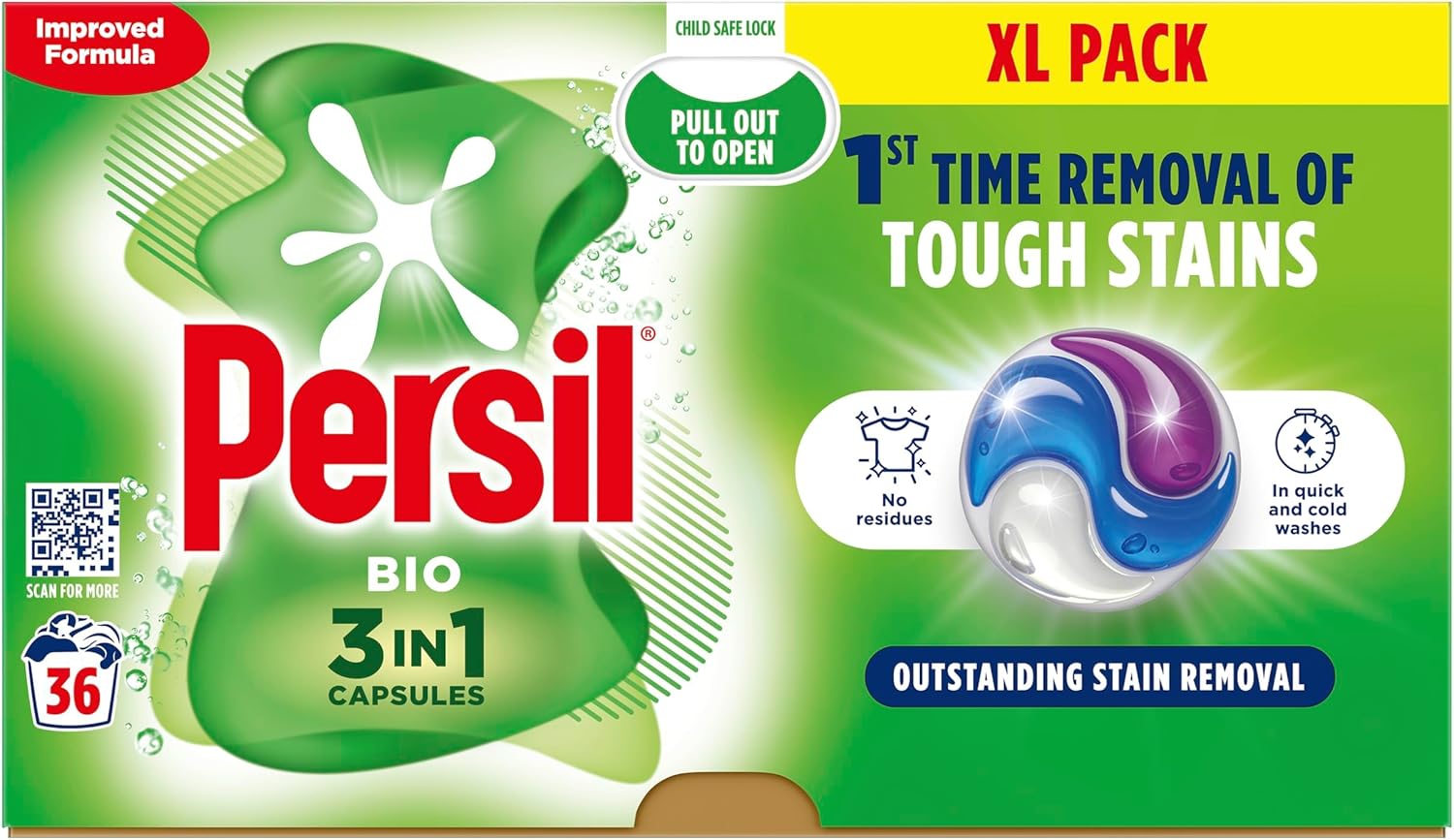 Persil Bio 3 in 1 Washing Capsules laundry capsules for 1st time ...