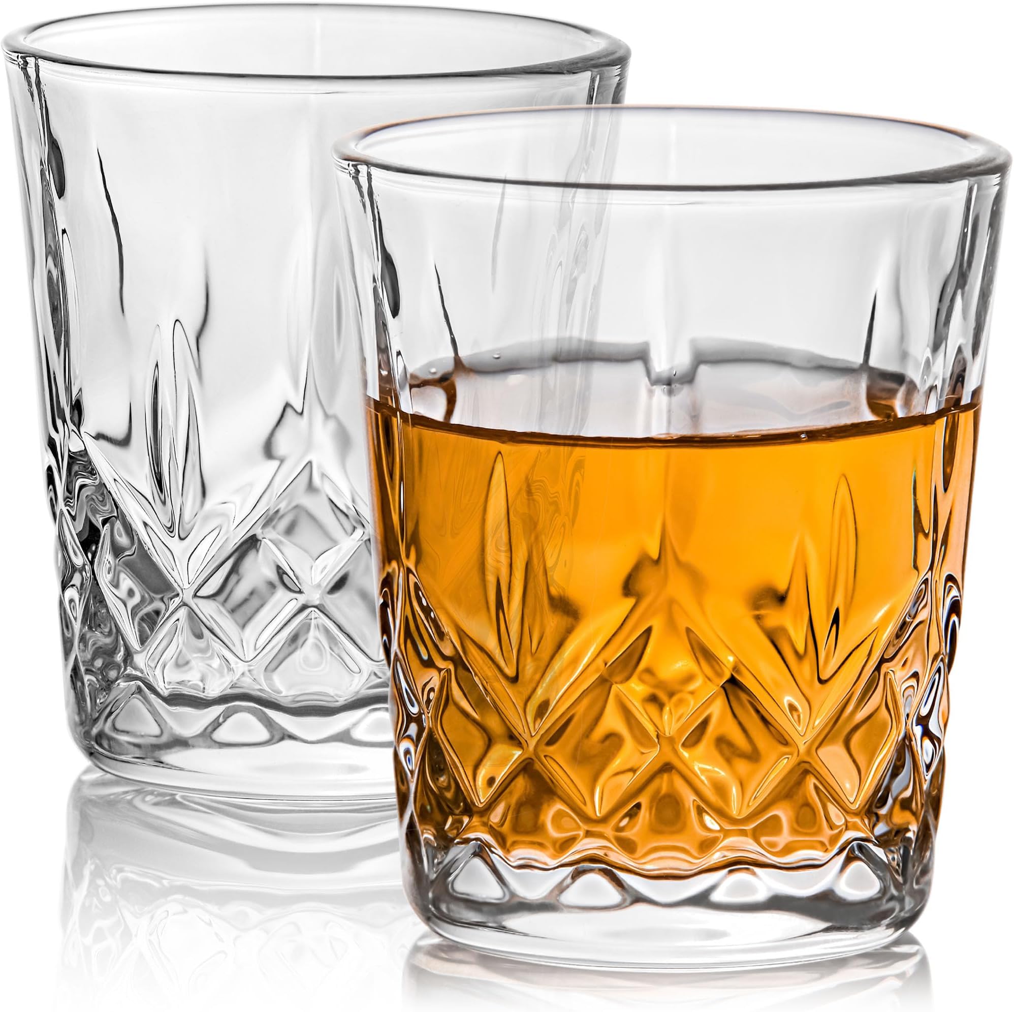 Amazon.com | Shot Glasses Set - 6 Crystal Shot Glass 1.35 fl oz ...