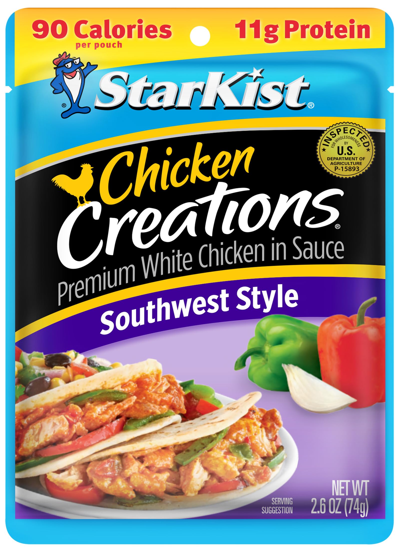 Amazon.com : StarKist Chicken Creations, Southwest Style, 2.6 oz Pouch ...