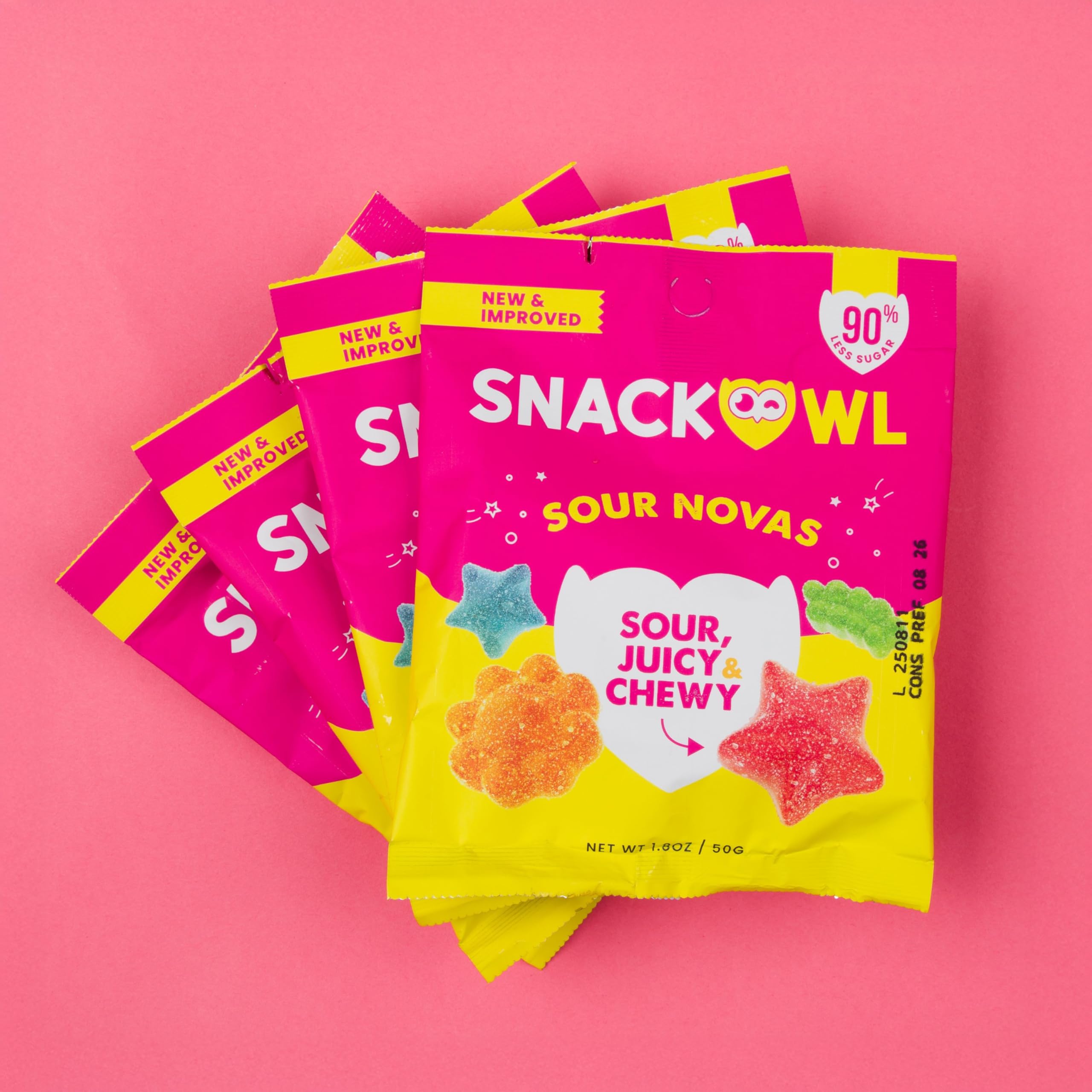 Snapklik.com : Snack Owl Vegan Sour Gummy Candy Gluten Free, Low ...
