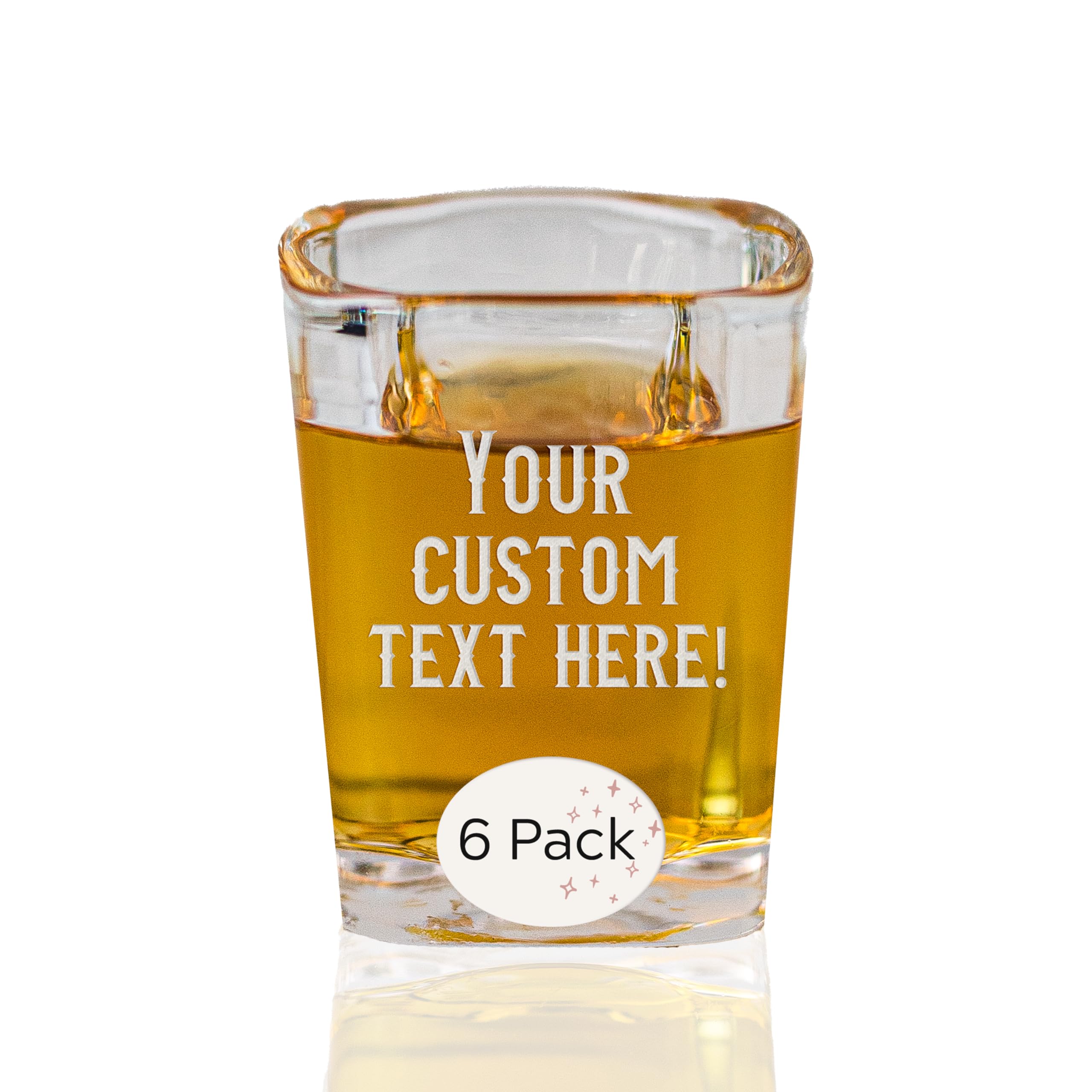 Amazon.com | Custom Text Shot Glass 3oz – Personalized, Engraved Shot ...