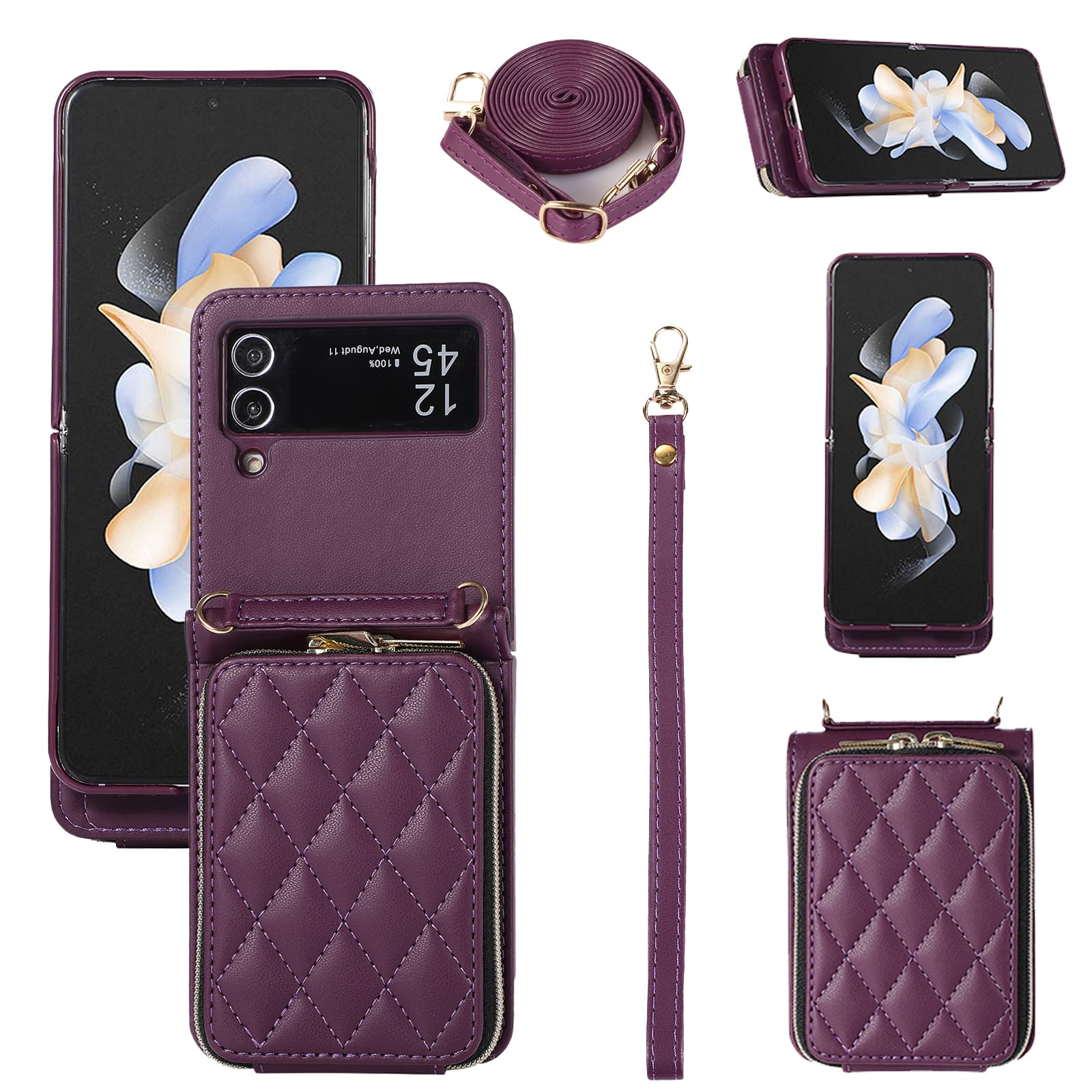 Amazon.com: Furiet Wallet Case for Samsung Galaxy Z Flip 3 5G 2021 with ...