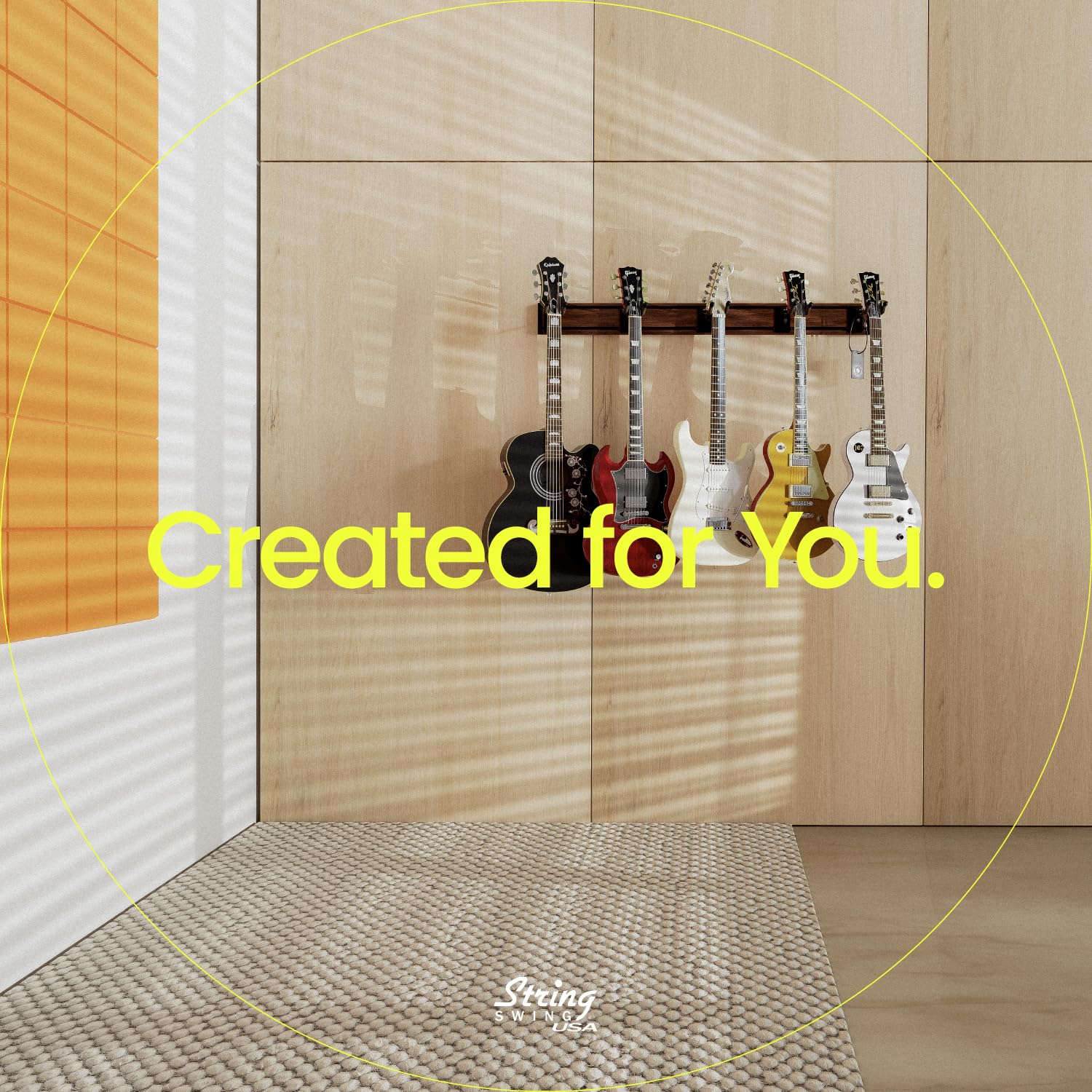 Snapklik.com : String Swing Guitar Wall Rack, Multiple Guitar Wall ...