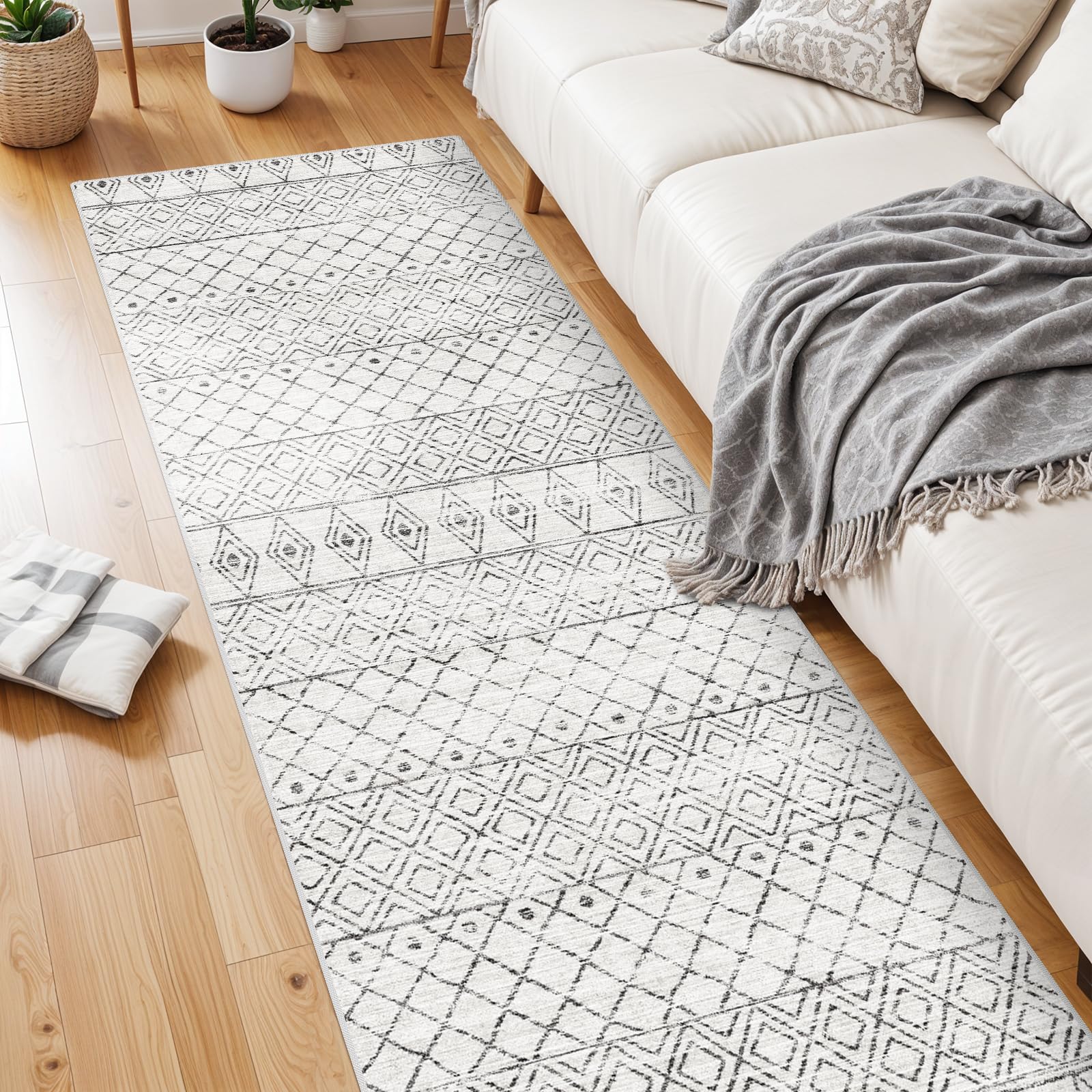 Amazon.com: BYYVOO 3x10 Runner Rug for Hallway: Washable Rug Runners ...