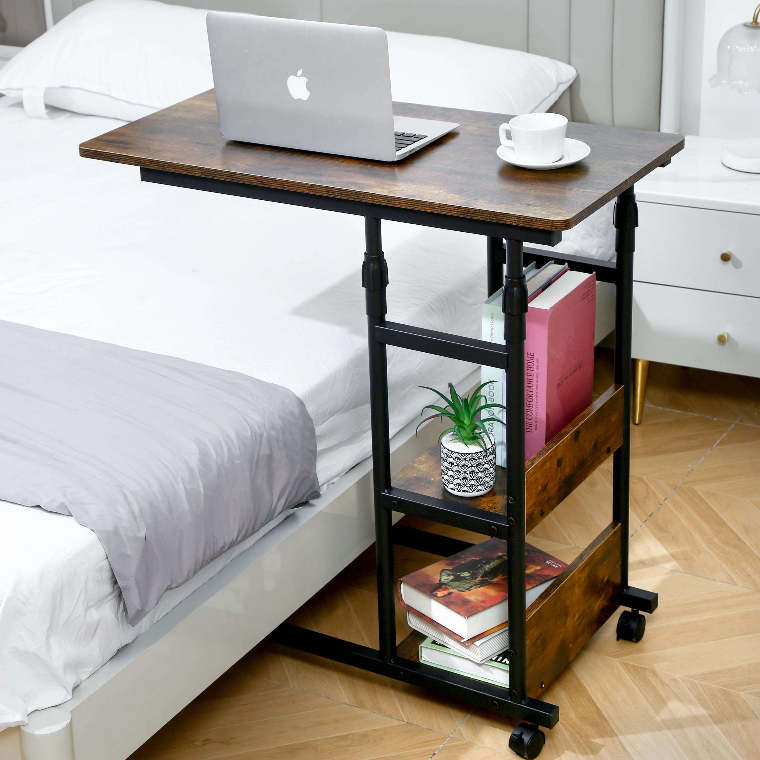 Amazon.com: Adjustable Bedside Table, Adjustable Height Side Table ...