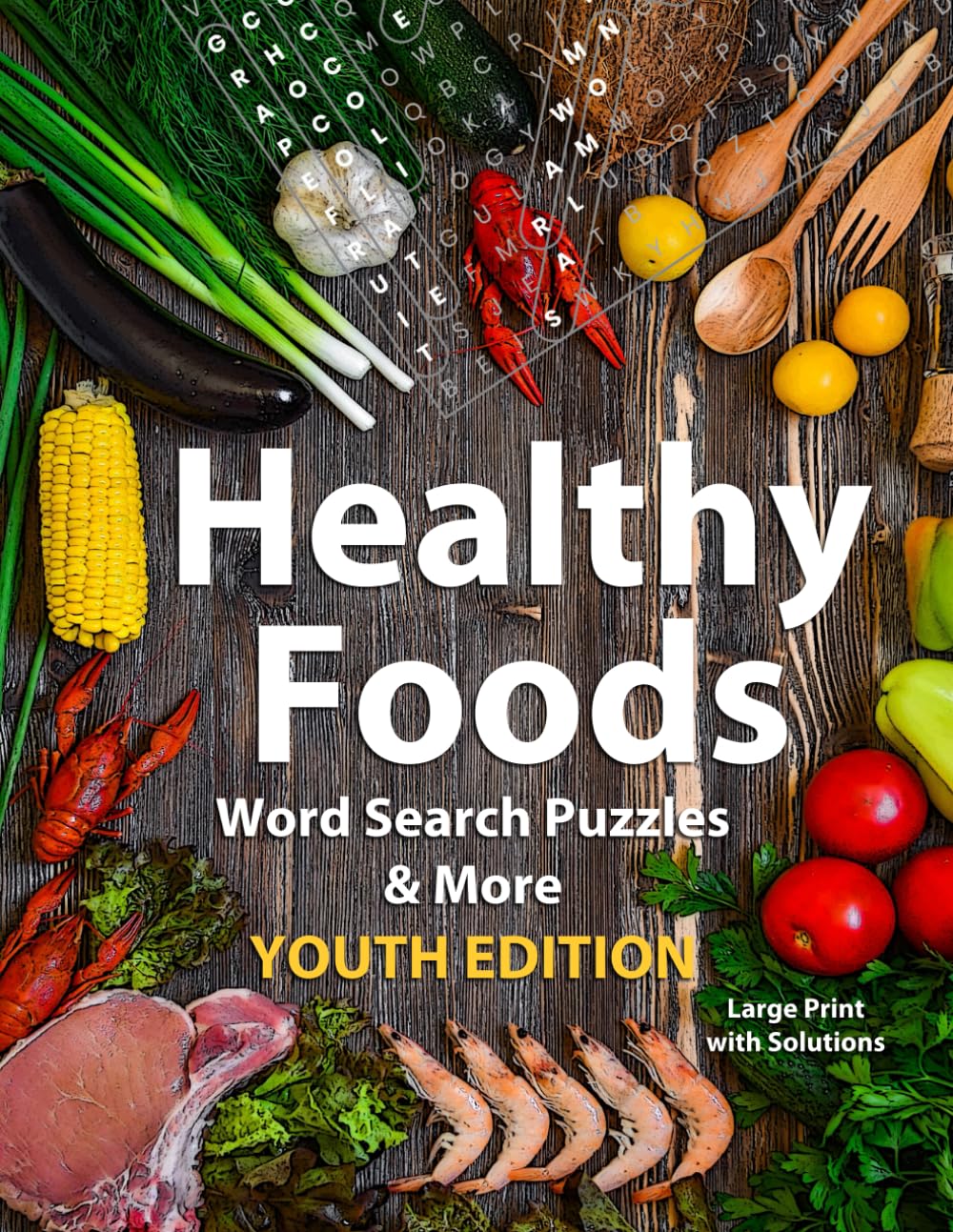 Healthy Foods Word Search Puzzles & More: YOUTH EDITION Large Print ...
