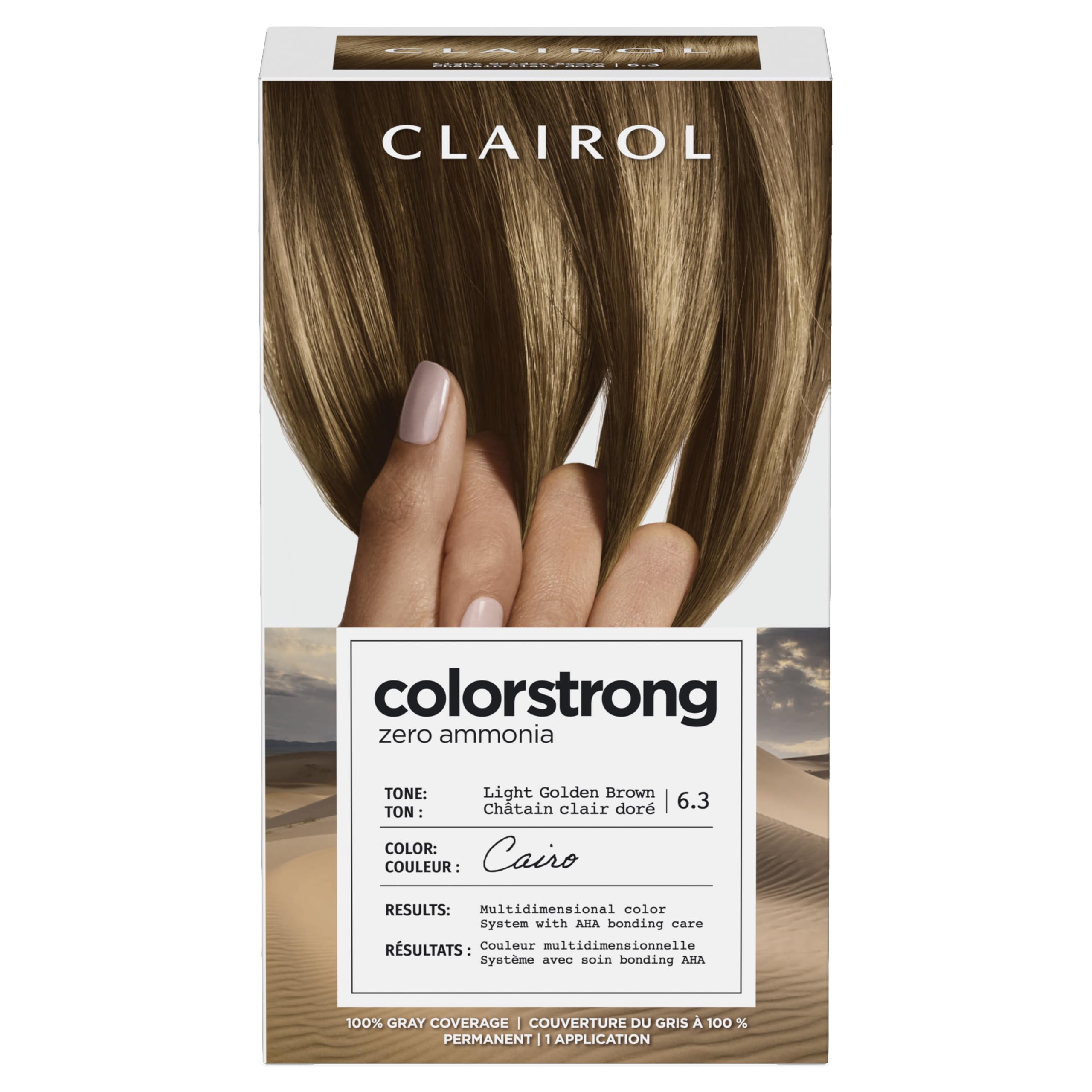 Amazon.com : Clairol ColorStrong Permanent Zero Ammonia Hair Dye, 6.3 ...