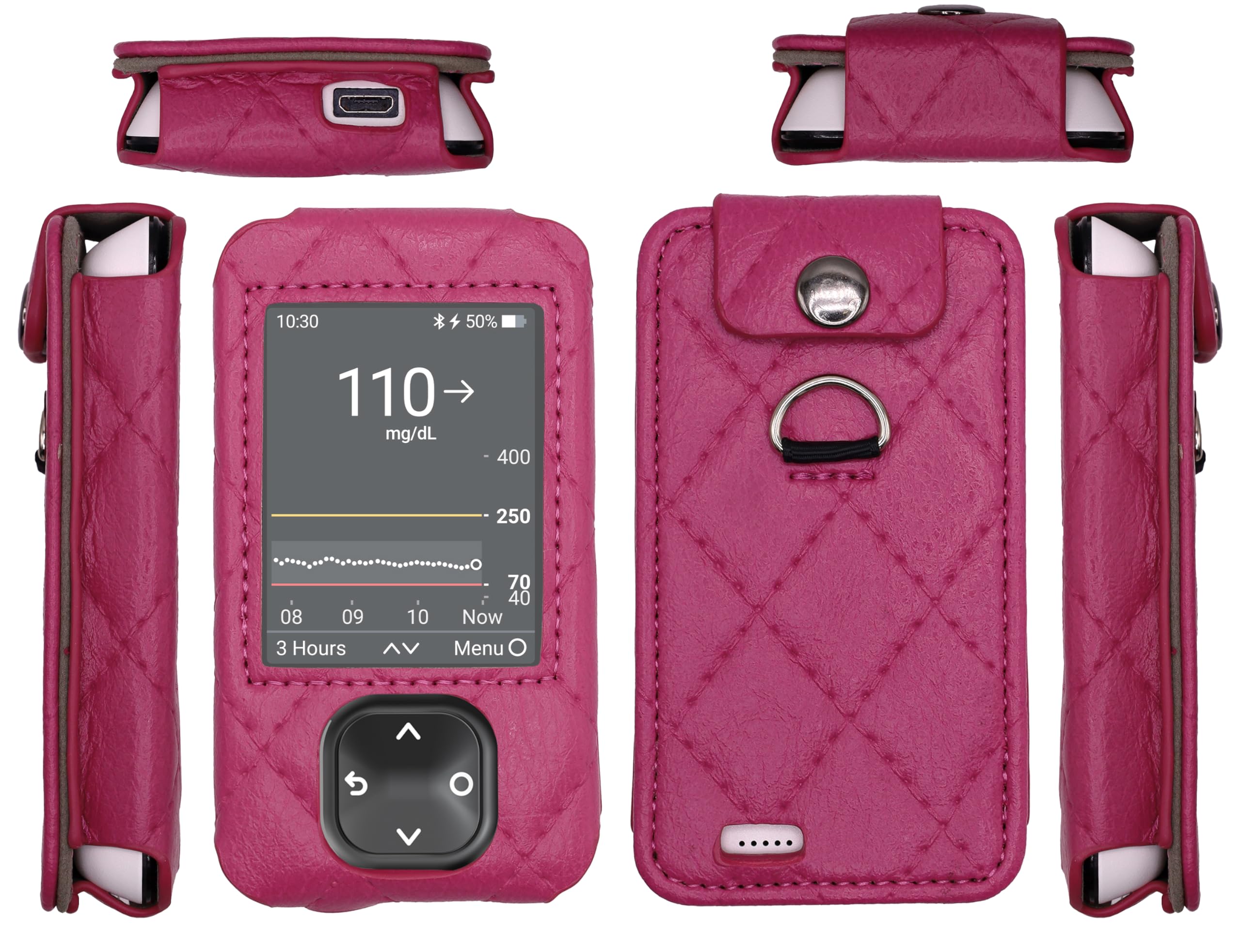 Amazon.com: SNK Plaid Fitted Leather Case W/Screen Protector & Lanyard ...