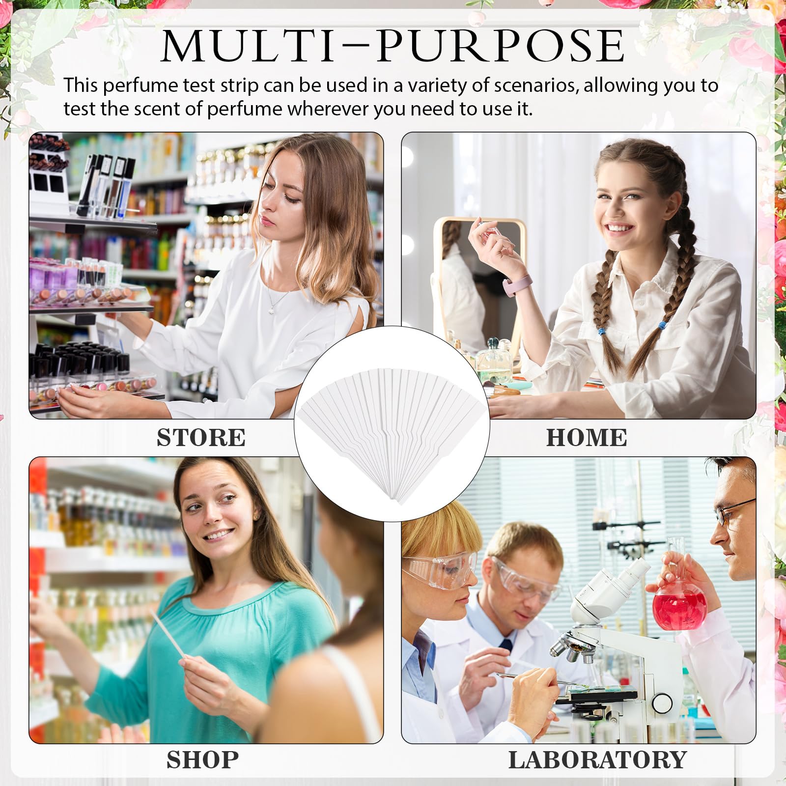 Geyoga 1500 Pcs Perfume Test Strips Disposable Perfume Blotter Strips ...