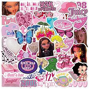 Amazon.com: LEETEE 110 PCS Cute Y2K Stickers, Lovely Y2K 2000s 90s ...