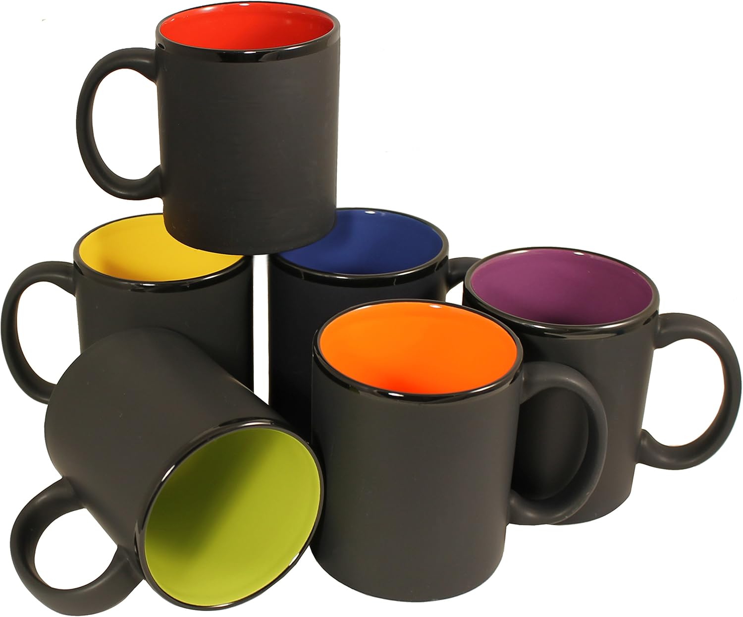 Amazon.com: ITI Ceramic C-Handle Hilo Coffee Mugs with Pan Scraper, 11 ...