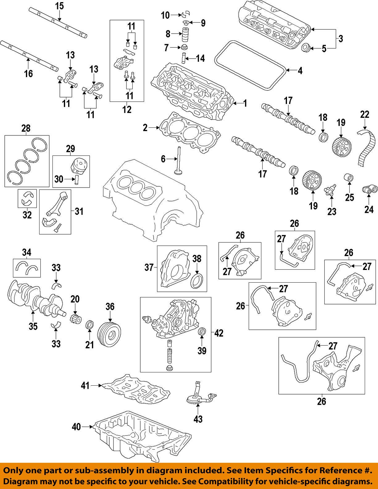 Amazon.com: Genuine Honda 12310-R70-A00 Cylinder Head Cover Assembly ...