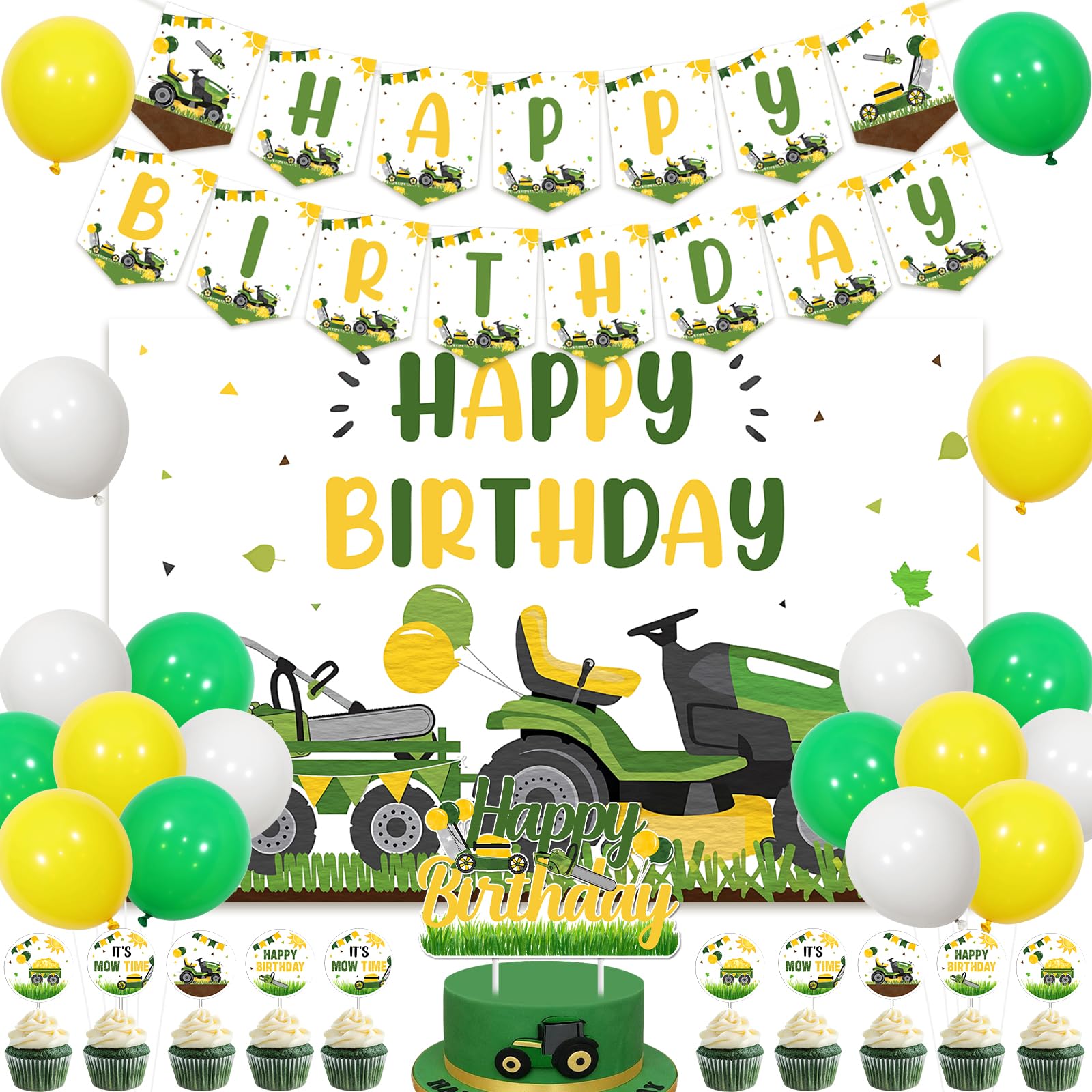 Card Happy Birthday John Deere Coloring And, Another Tractor Cake.