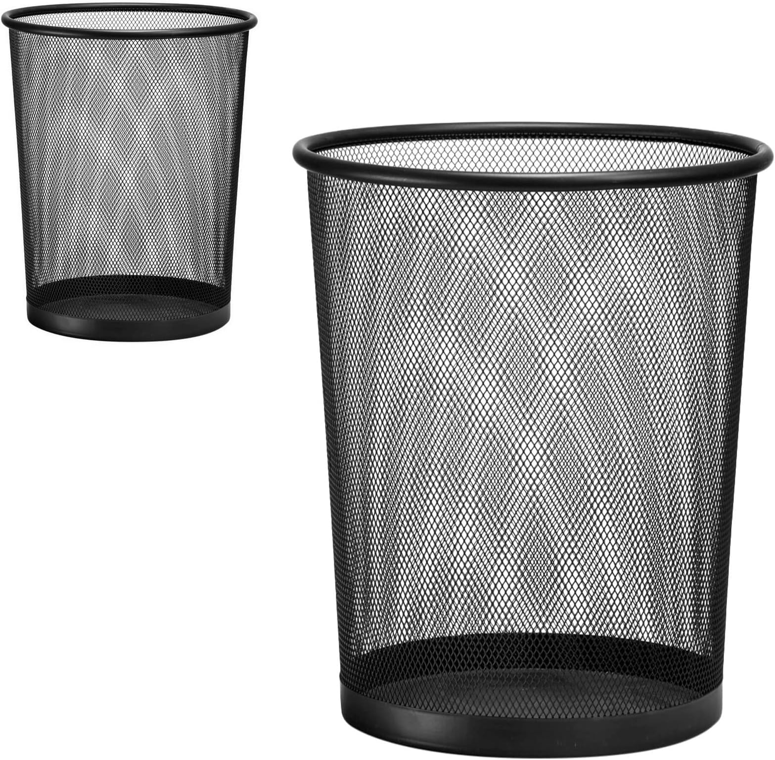 D.RECT Office Waste Paper Bin, 18 Litres, Wire Mesh Waste Paper Bin ...