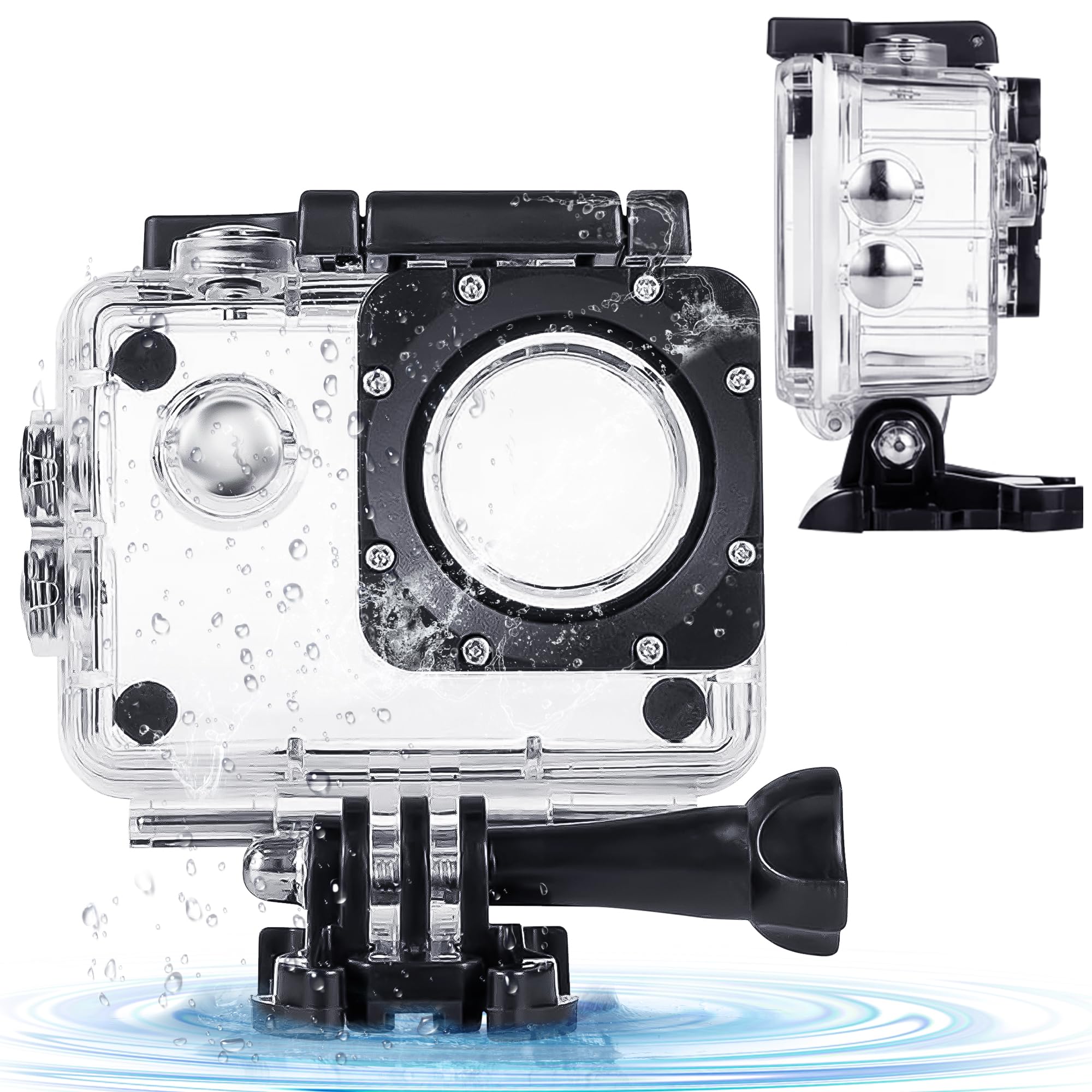 Buy Action Camera Waterproof Case, Underwater Dive Housing Protective ...