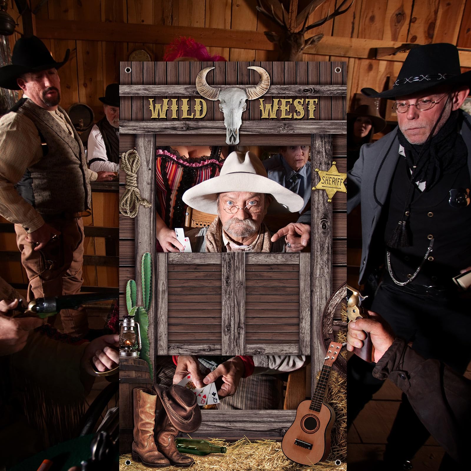 Snapklik.com : Blosssound Wild West Party Decorations Western Cowboy ...