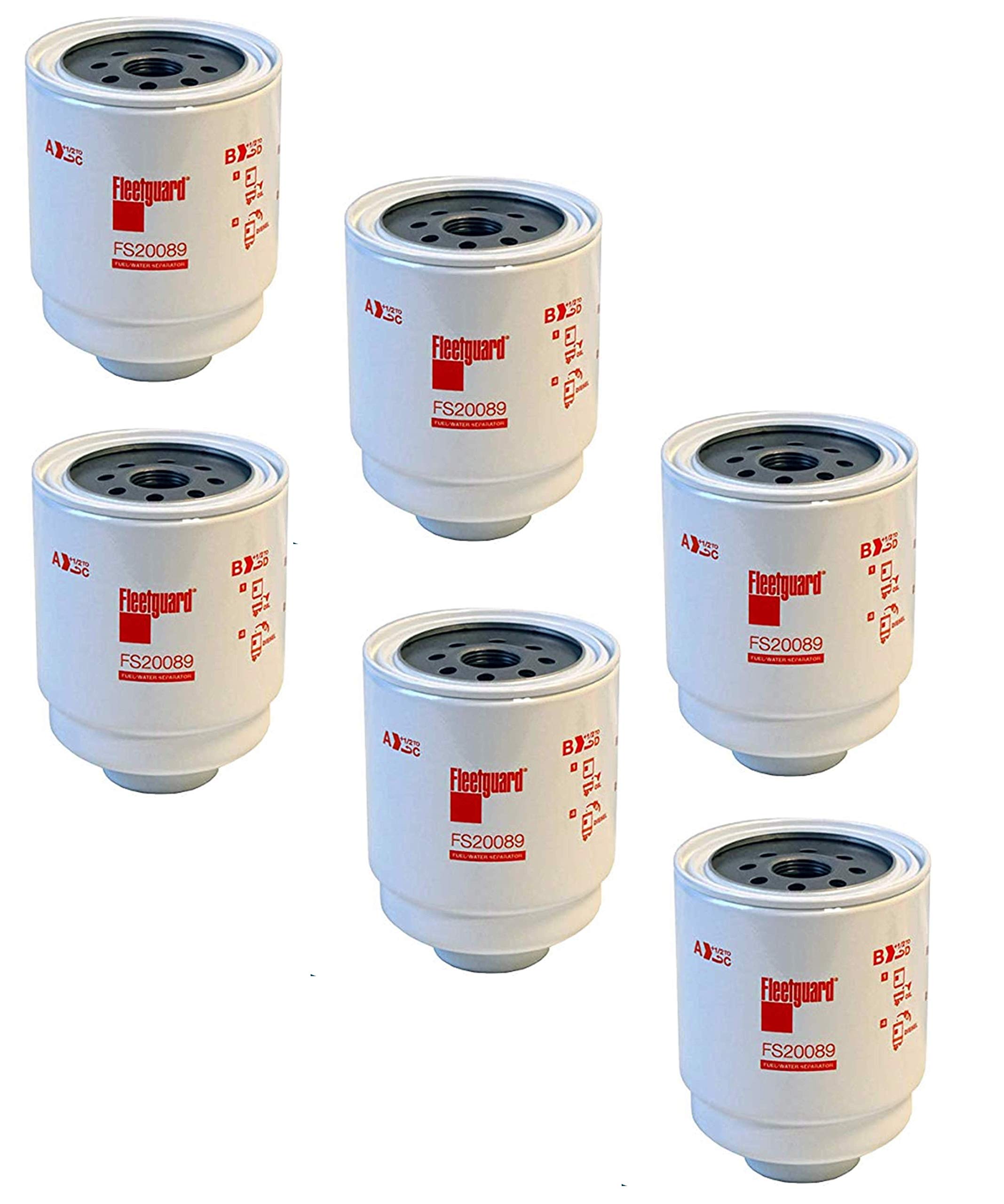 Amazon.com: FS20089 Fleetguard Fuel/Water Separator (Pack of 6 ...