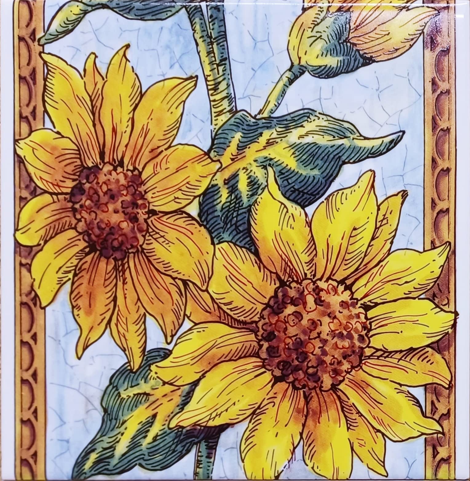 Hand Painted Tile Murals Stunning Kitchen Backsplash Tiles: Design