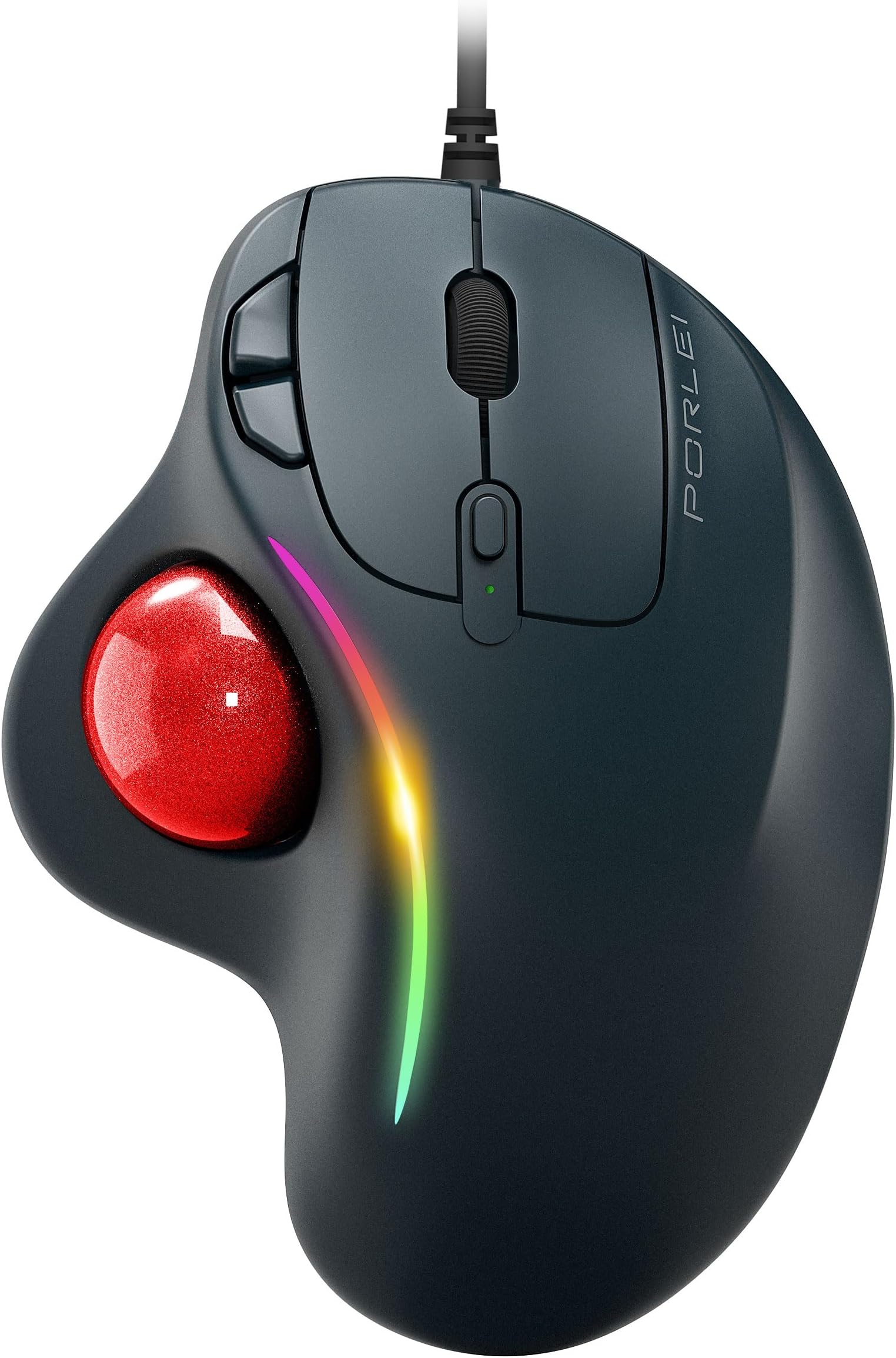 Amazon.com: RGB Wired Trackball Mouse, Ergonomic Comfort Design Reduces ...
