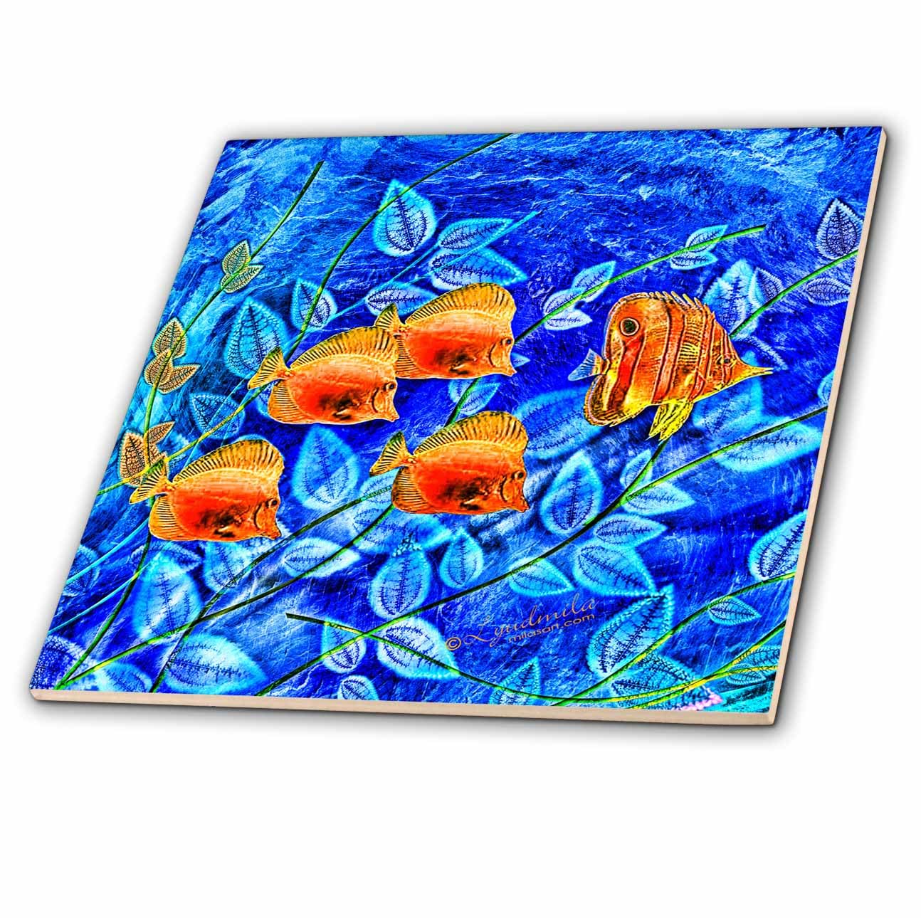 Amazon.com: 3dRose Tropical Fish - Ceramic Tile, 4-inch (ct_4473_1 ...